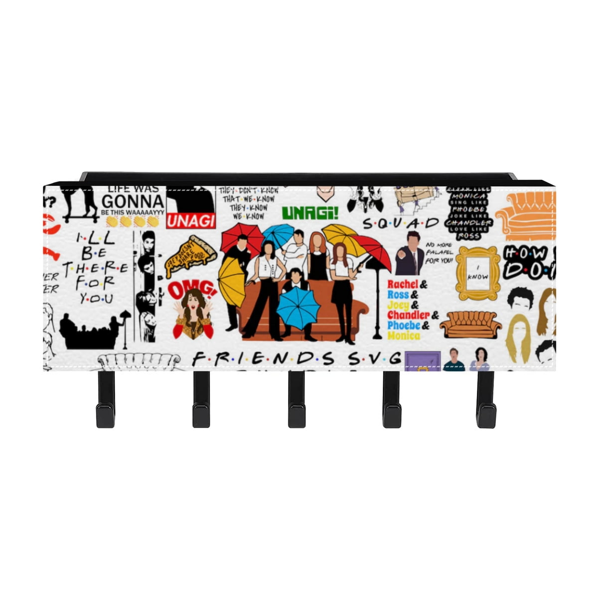 Friends Wall Keychain Decorative Key Hook Key Holder Mail Organizer ...