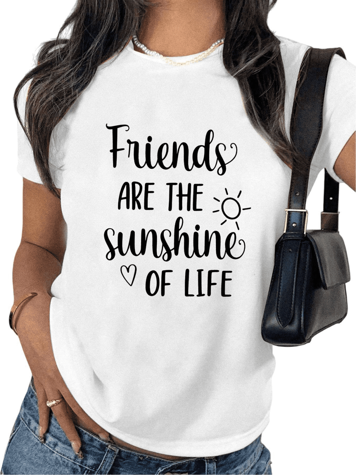 Friends are the Sunshine of Life T-Shirt, Warm Inspirational Quote, Sun ...