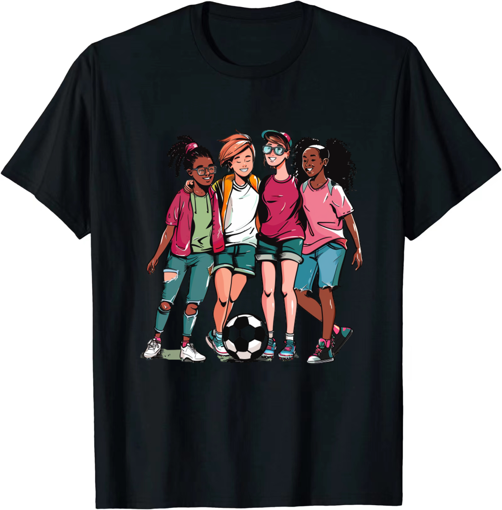 Friends around the world National Friend Day T-shirt - Walmart.com