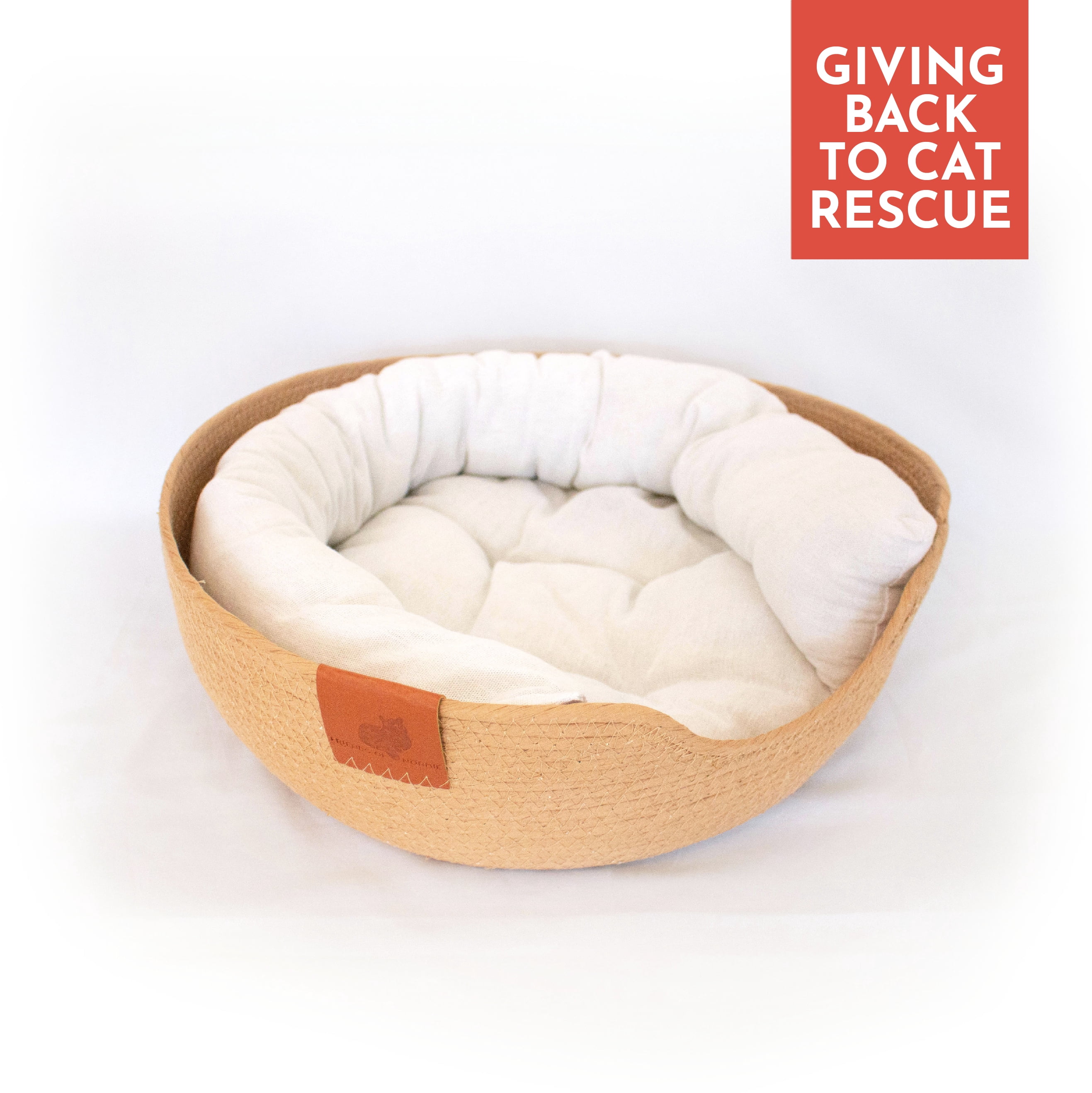 Friends of Normie Wicker Cat Bed (3 Pieces) - Walmart.com