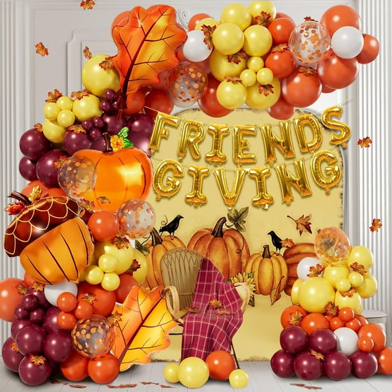 Friendsgiving Balloon Arch Kit,Party Decorations, Friendsgiving ...