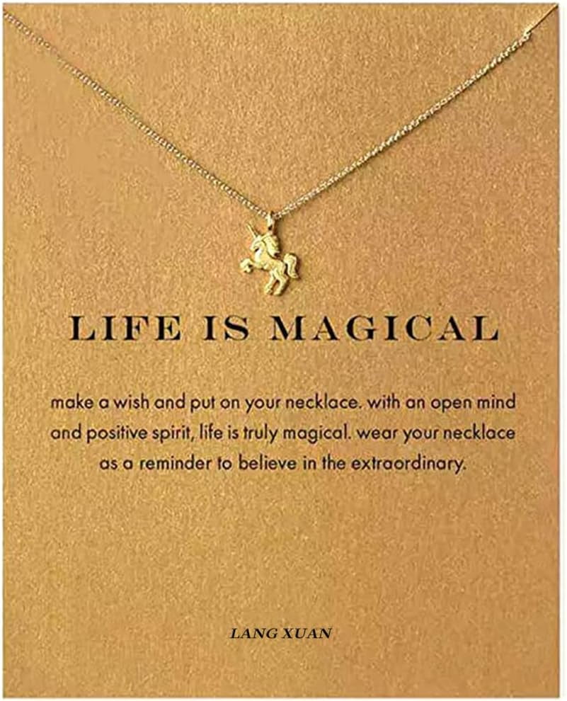 Friendship Anchor Compass Necklace Good Luck Elephant Pendant Chain ...