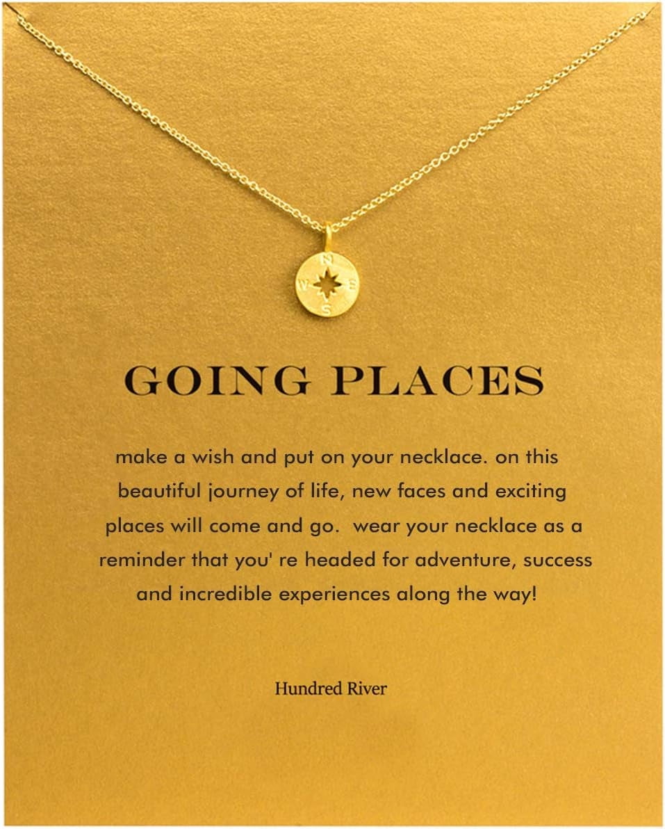 Friendship Anchor Compass Necklace Good Luck Elephant Pendant Chain ...