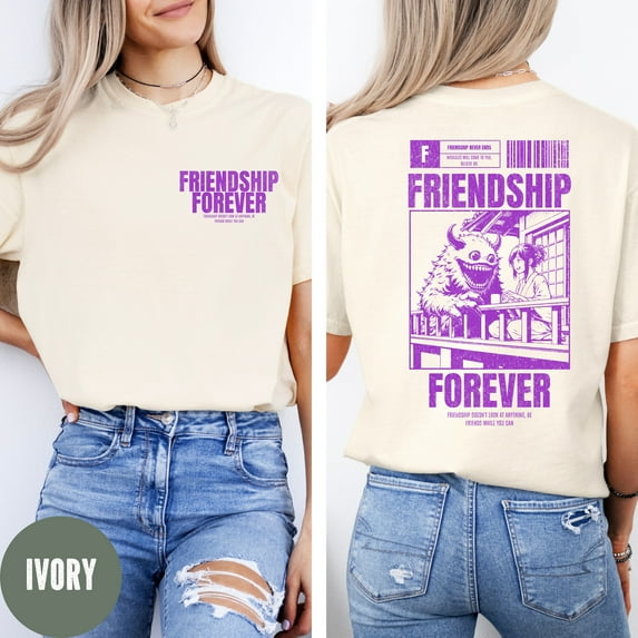 Friendship Anime Tee, Friendship Forever Shirt, Japanese Anime Monster ...