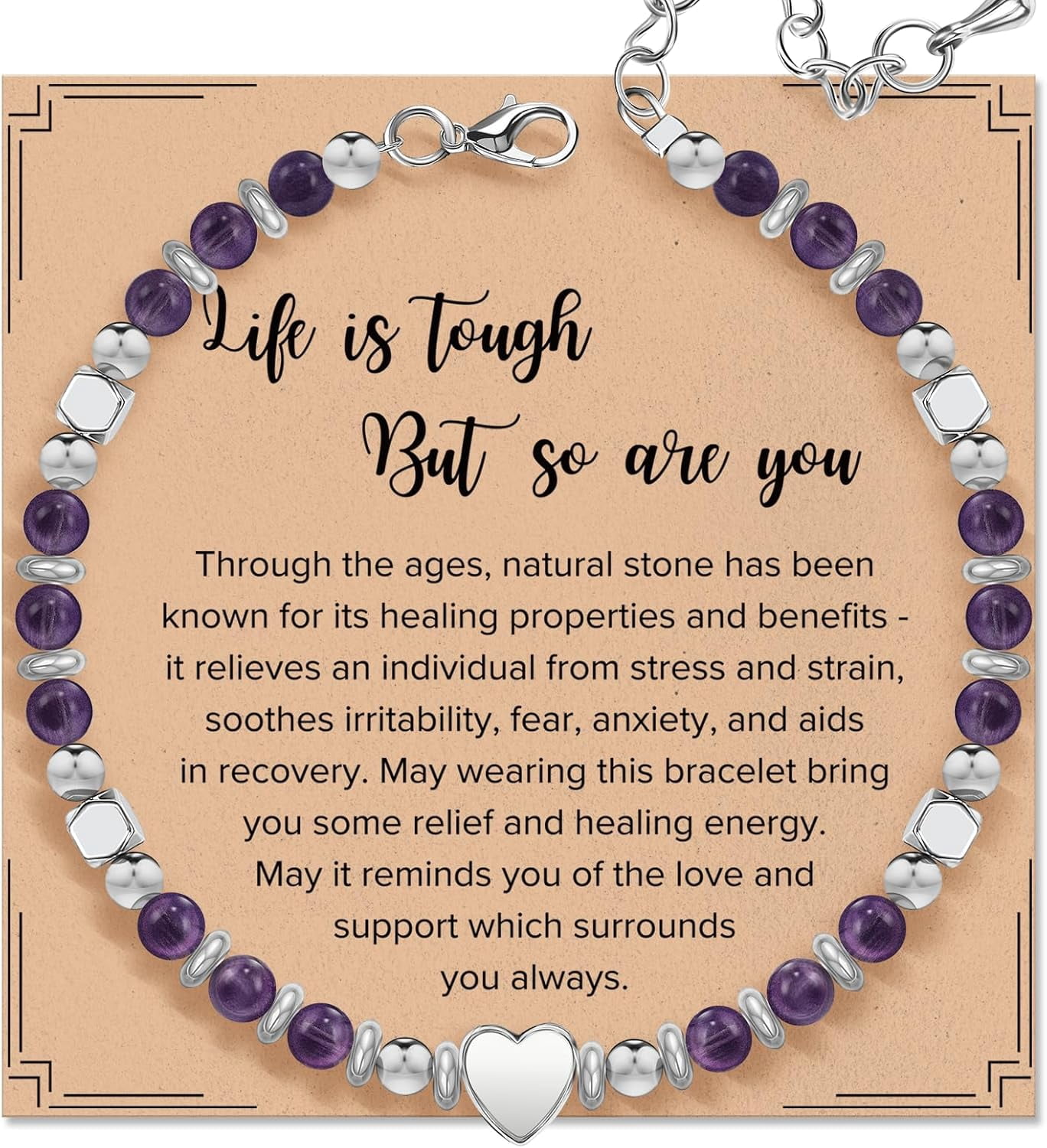 Friendship Bracelet Gifts for Women - Inspirational Natural Stone ...
