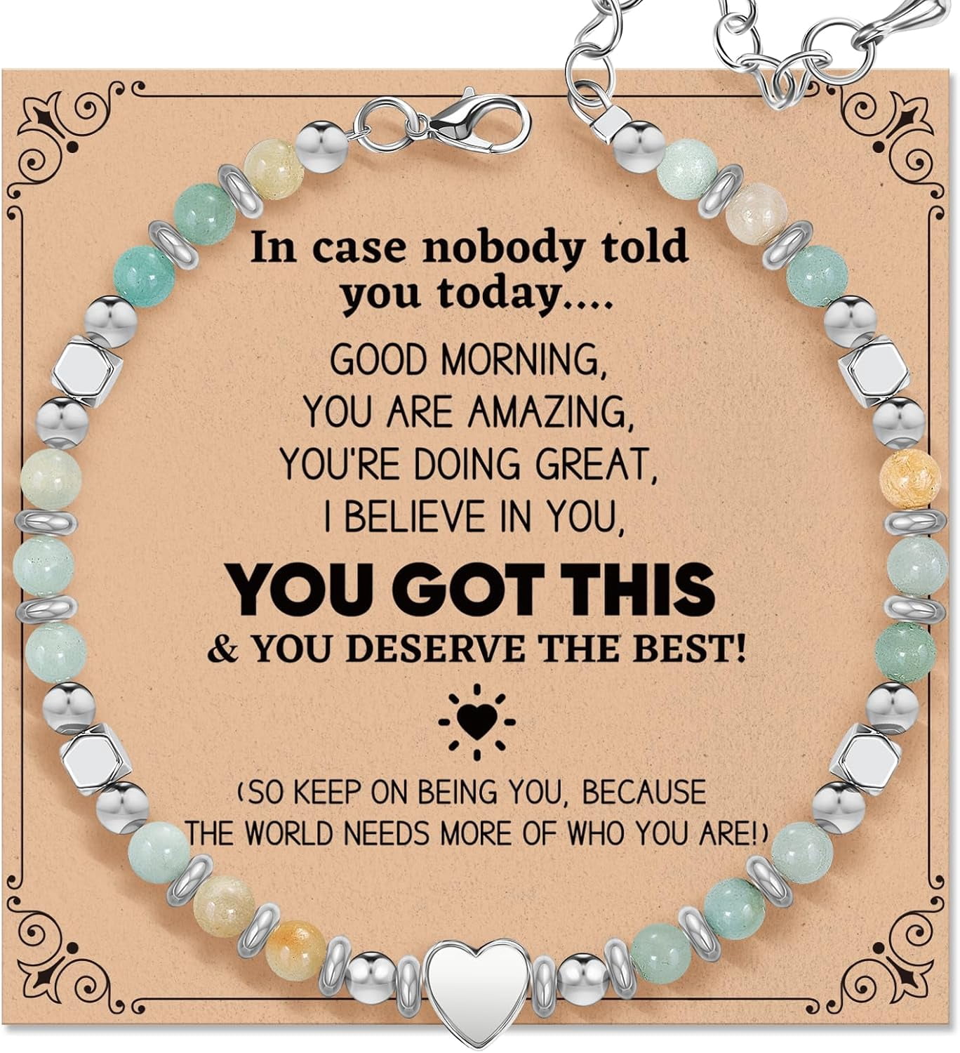 Friendship Bracelet Gifts for Women - Inspirational Natural Stone ...