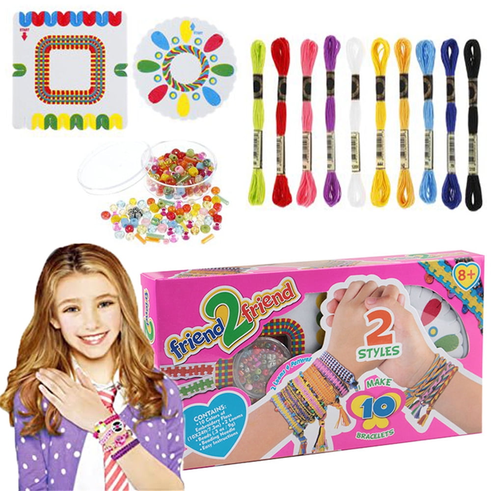 Minicloss DIY Friendship Bracelet Making Kit for Tweens & Girls, Age 6 ...
