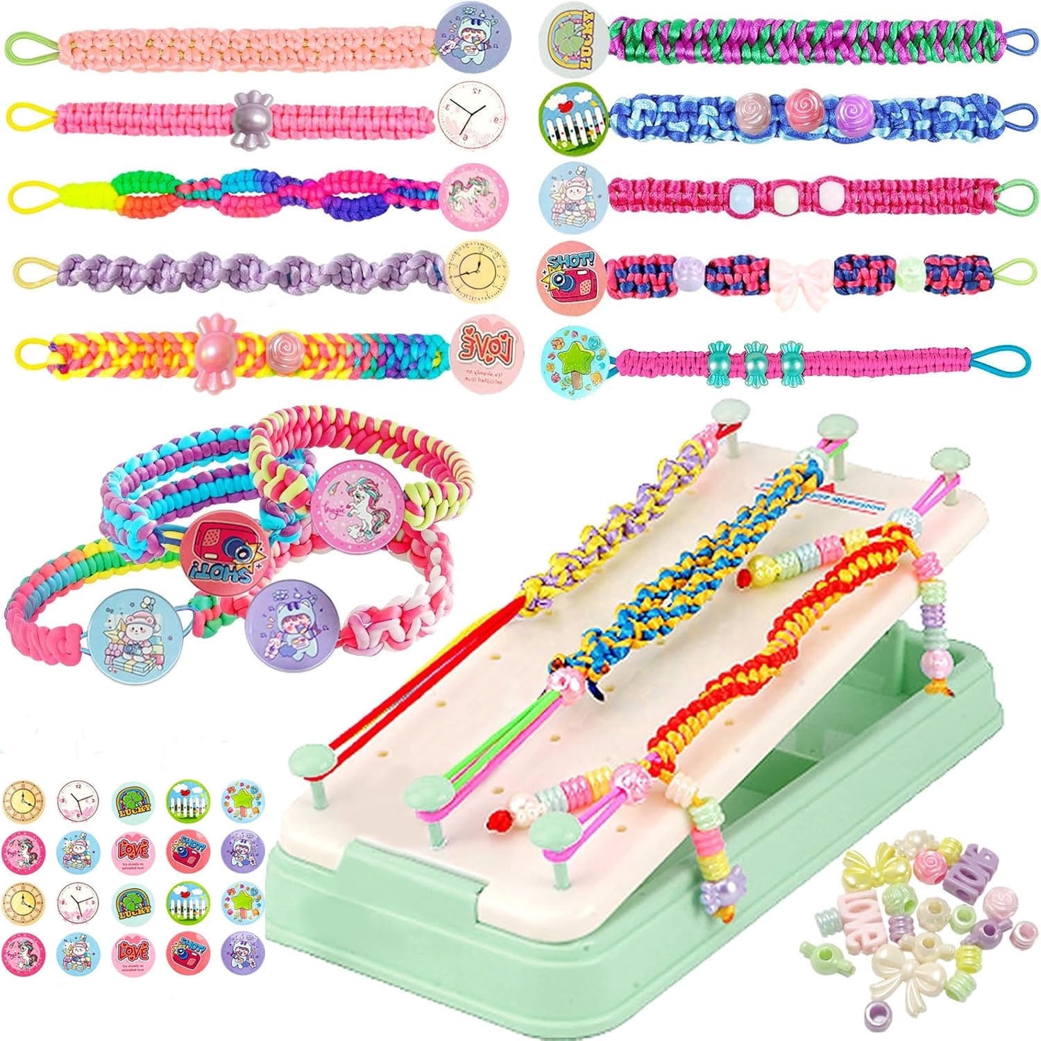 Friendship Bracelet Making Kit for Girls, Arts and Crafts for Kids Ages ...