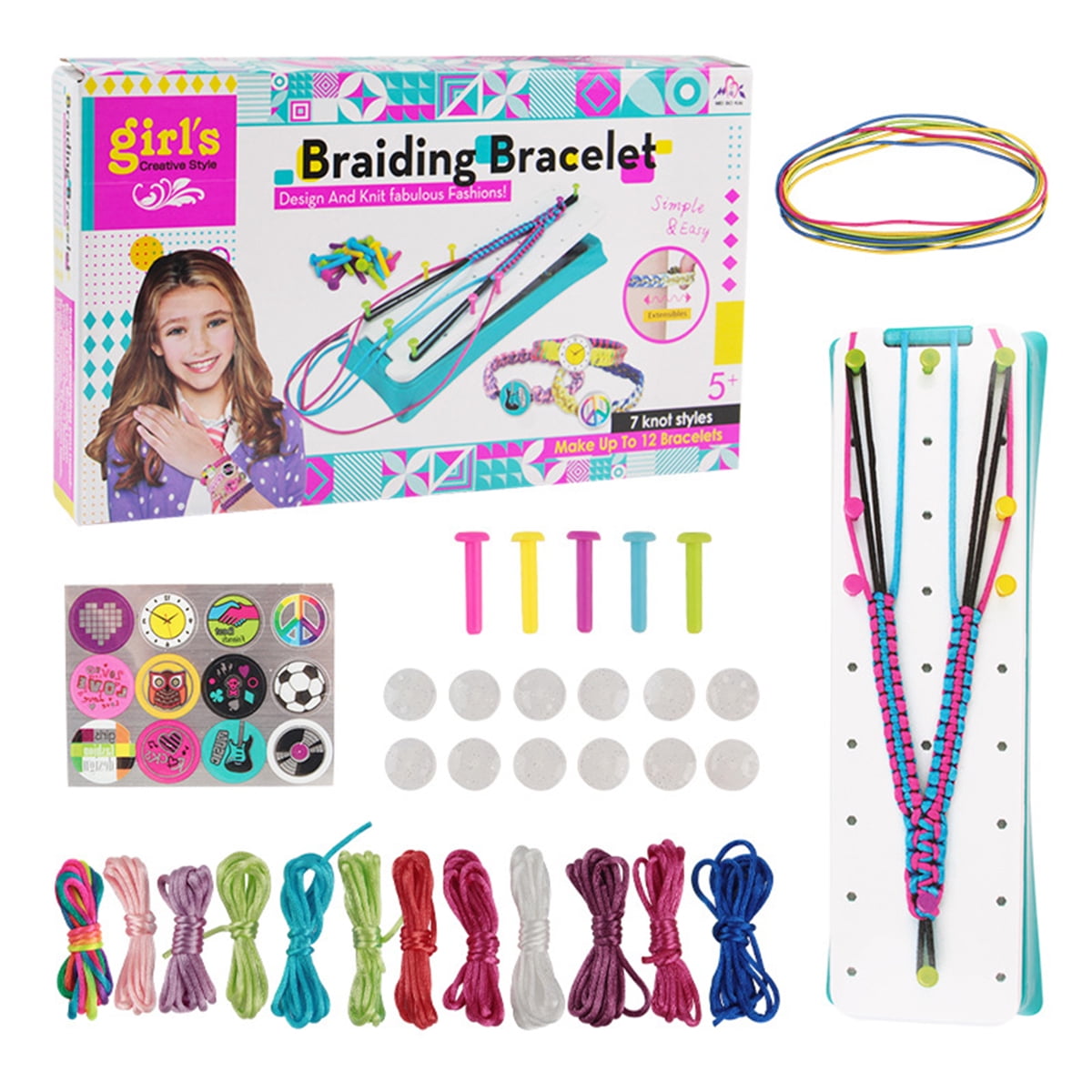 Friendship Bracelet Making Kit for Girls, Bracelet Kit for Kids,Jewelry ...