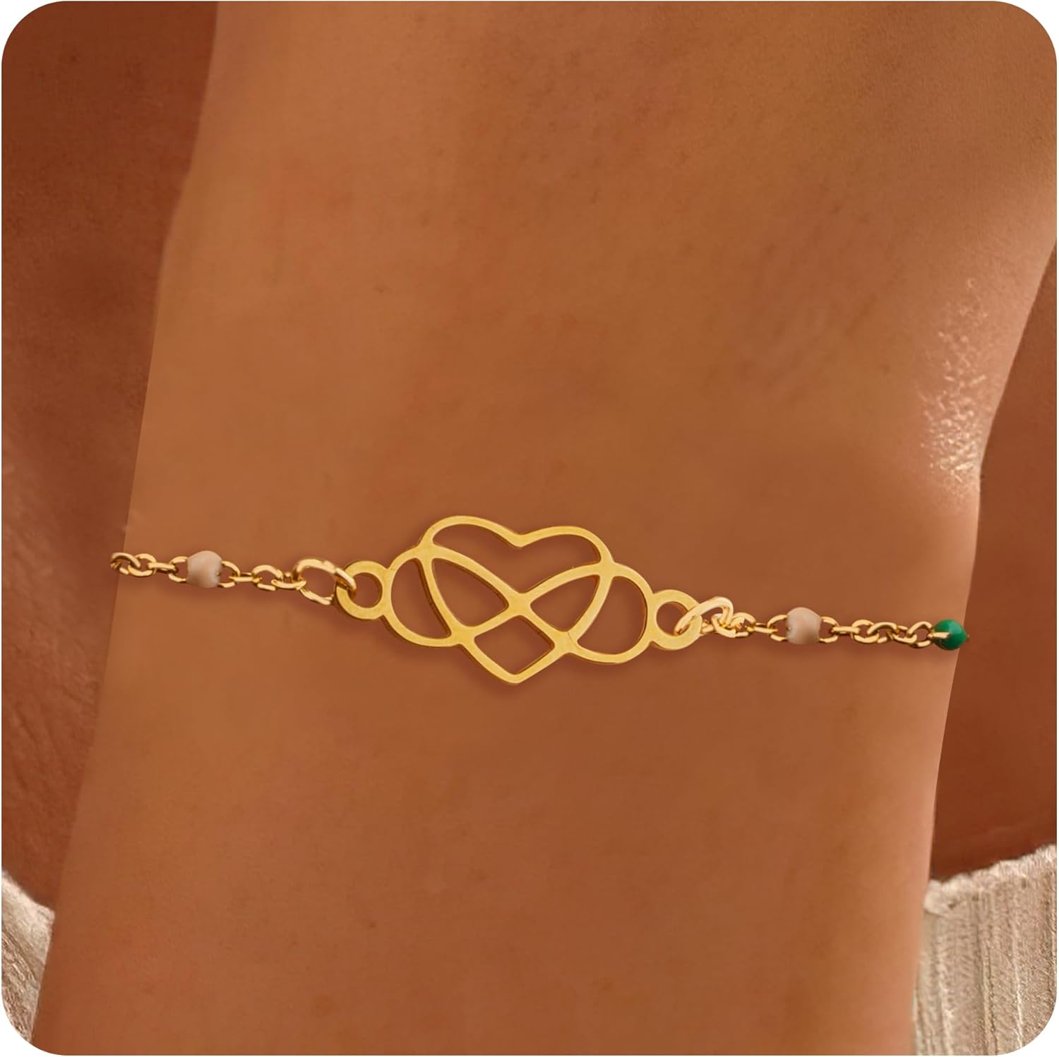 Friendship Bracelets Best for Women 14K Gold Plated Stainless Steel ...