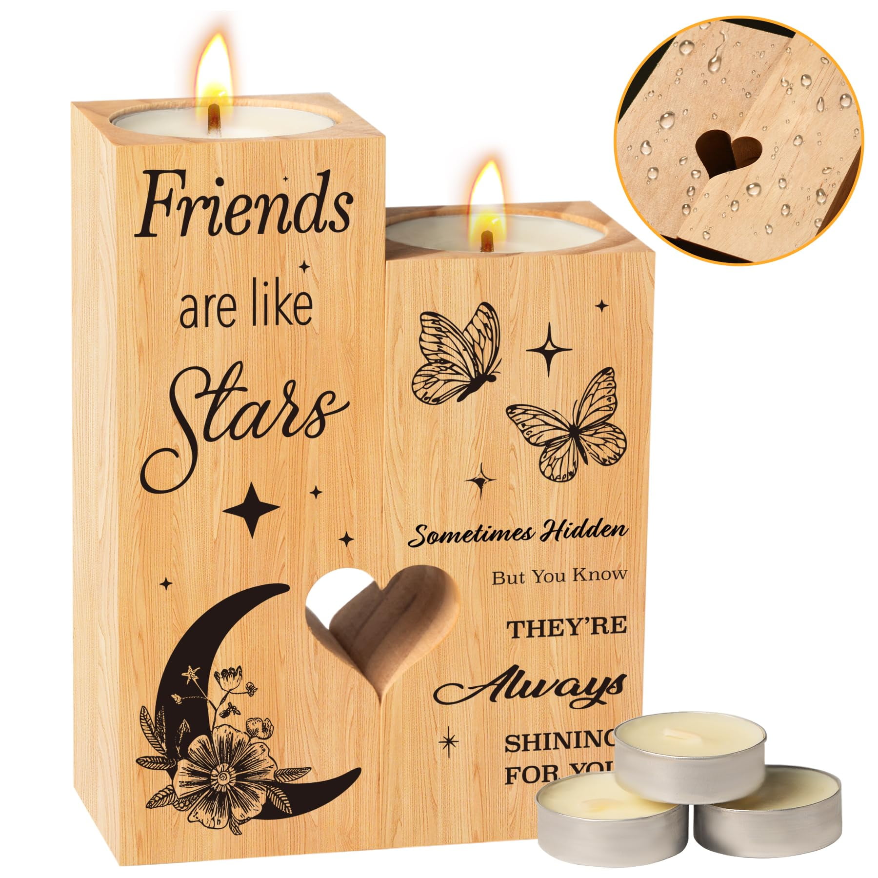 Friendship Candle for Women - Inspirational Soy Candle Gift for Best ...