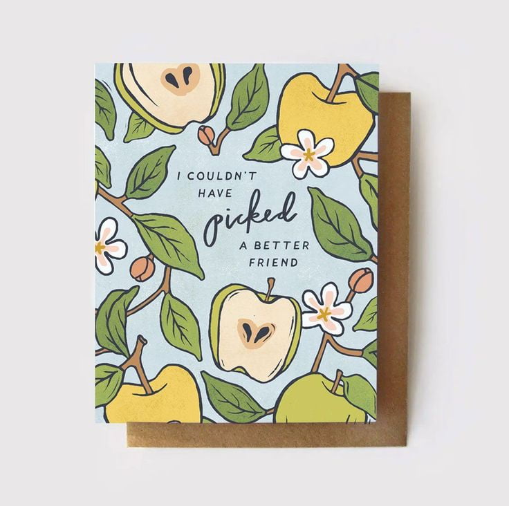 Friendship Card - "I Couldn't Have Picked a Better Friend" Design ...