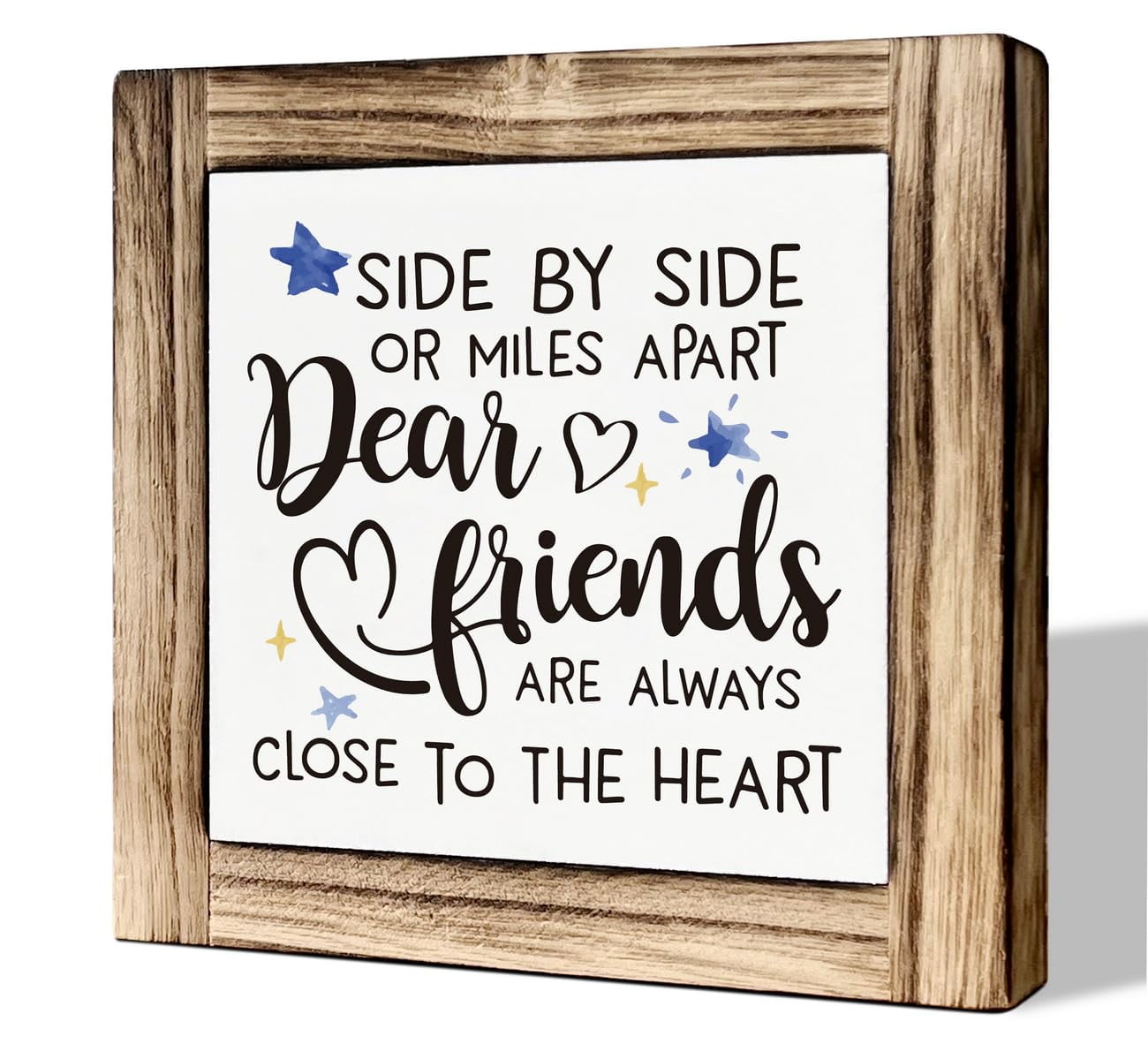 Friendship Decor Sign, Rustic EC36 Wooden Tabletop Decor Sign, Gift for ...