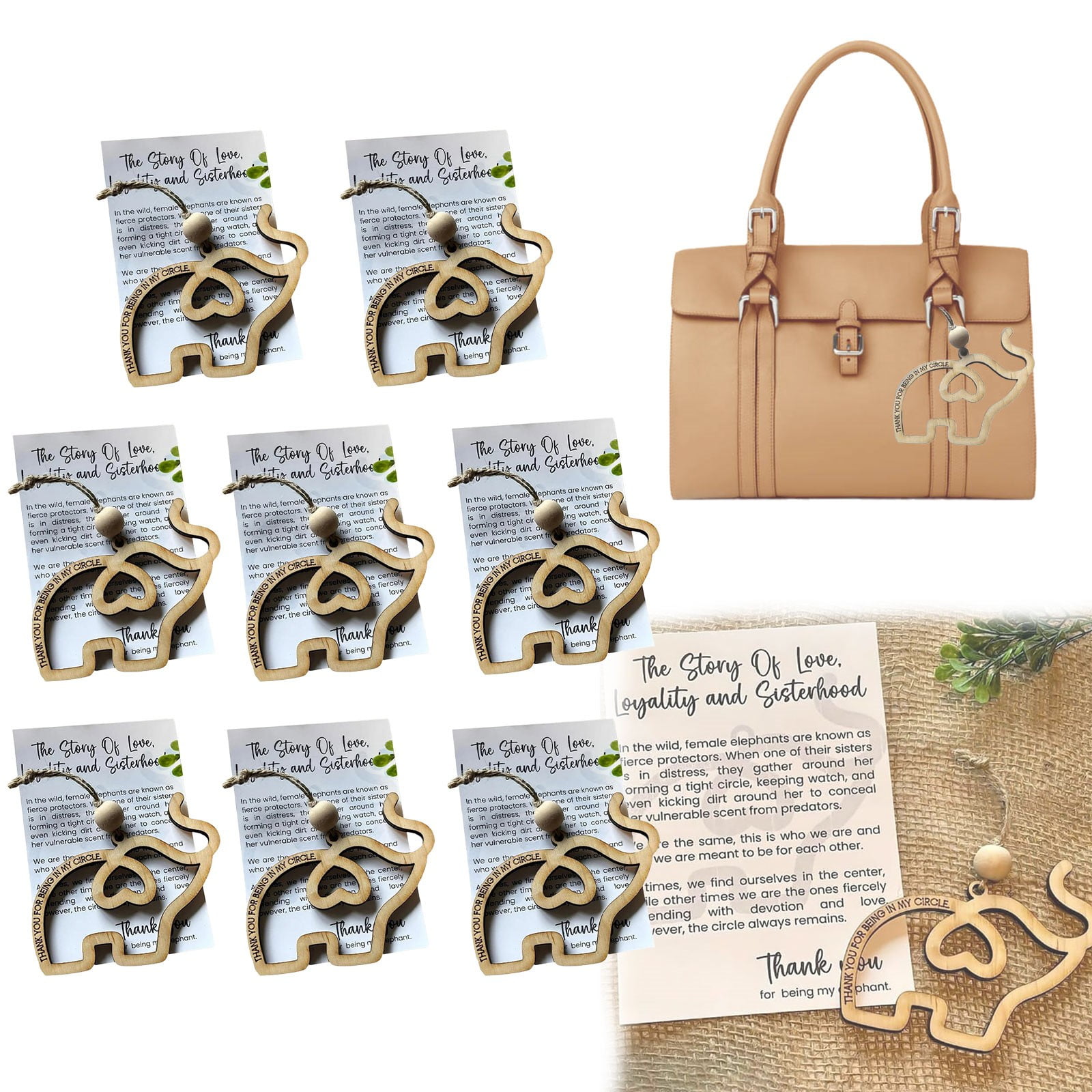 Friendship Elephant Ornament With Story Card, Sisterhood Elephant ...