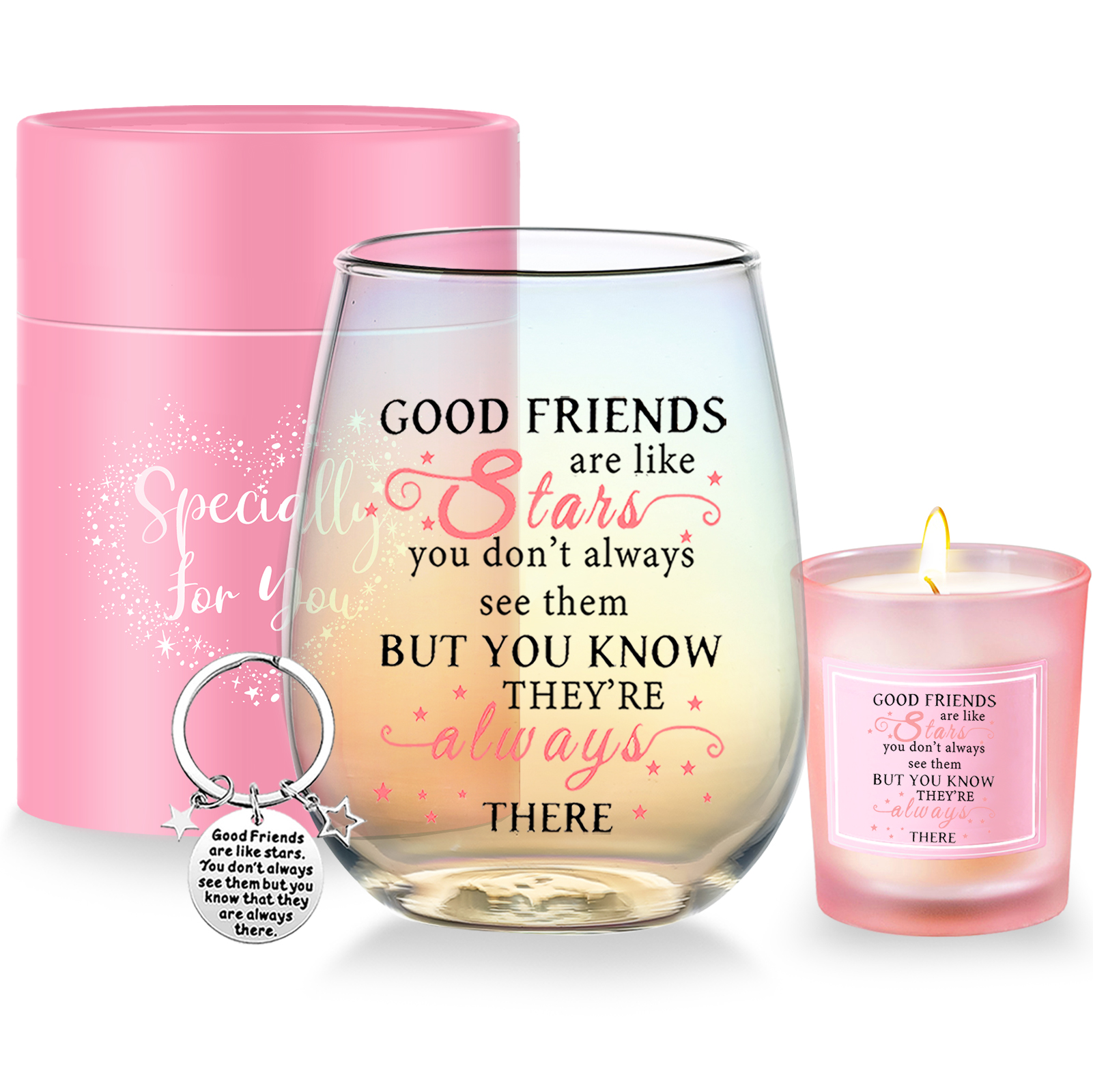 Friendship Gifts Wine Glasses Drinking Personalised Birthday Gifts for ...