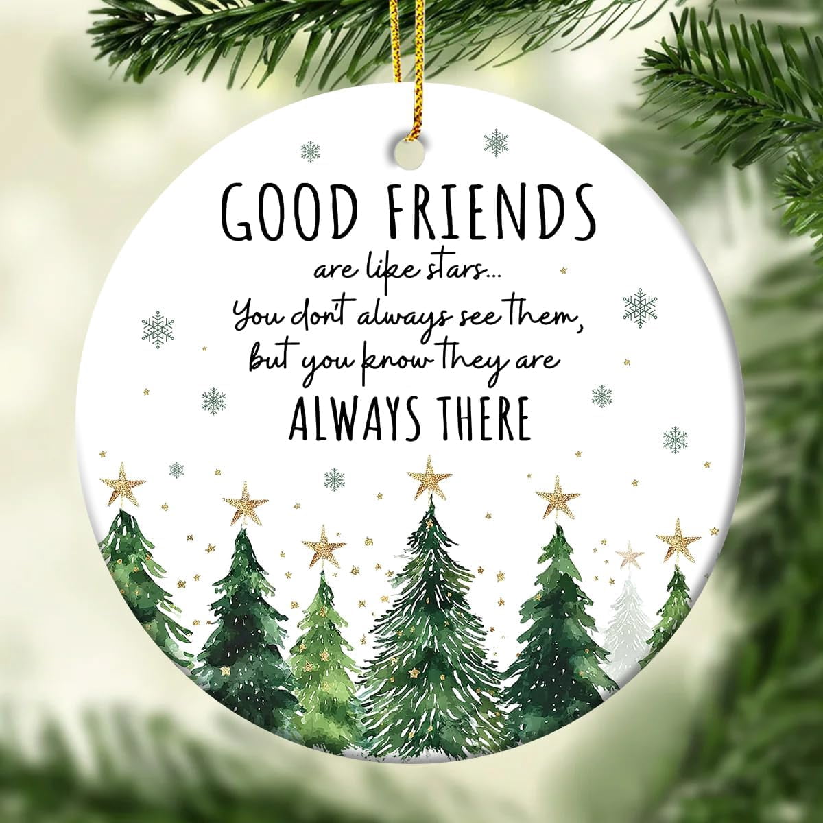 Friendship Gifts for Women Friends - Ceramic Friend Christmas Ornaments ...