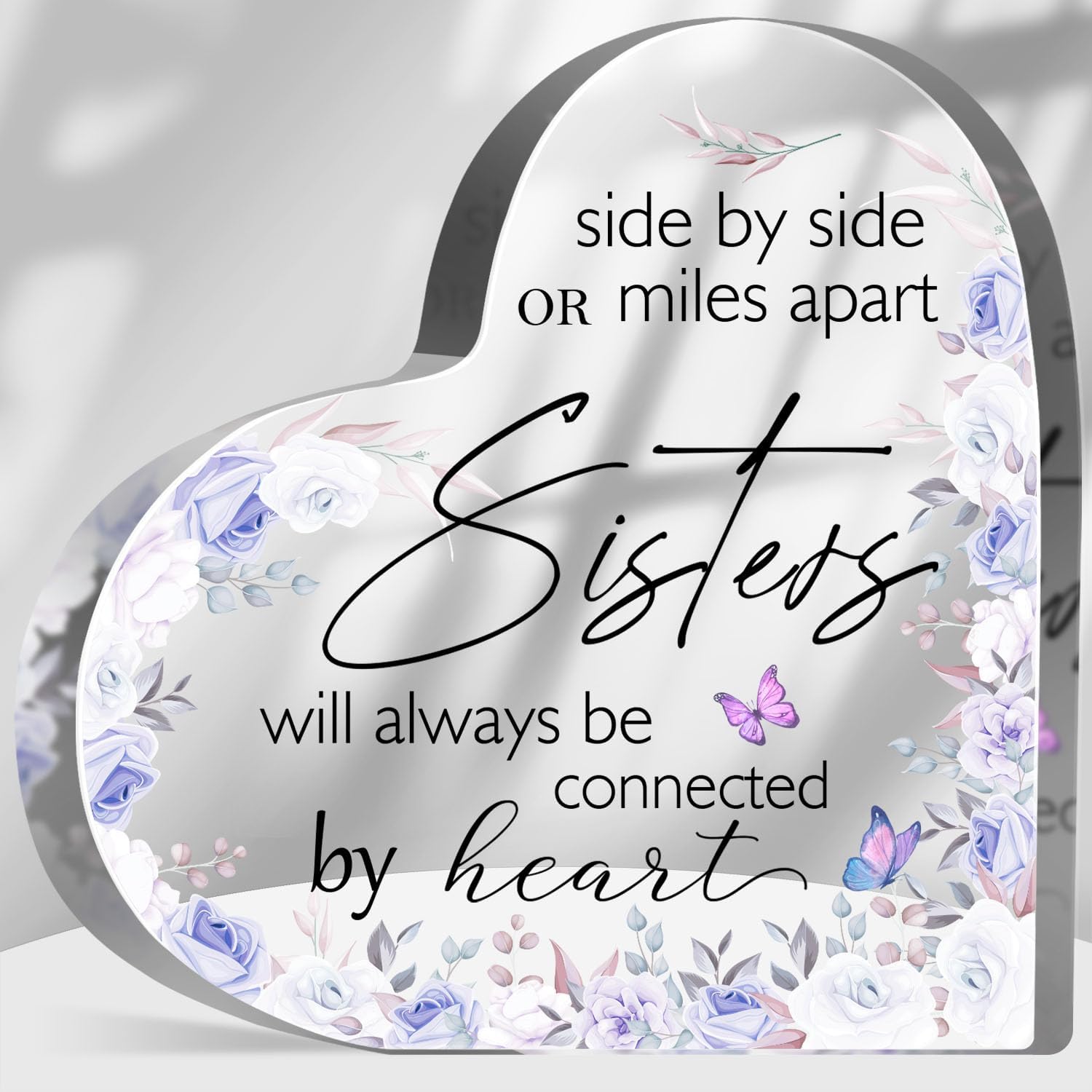 Friendship Gifts for Women Sister Side by Side or Miles Apart Sisters ...