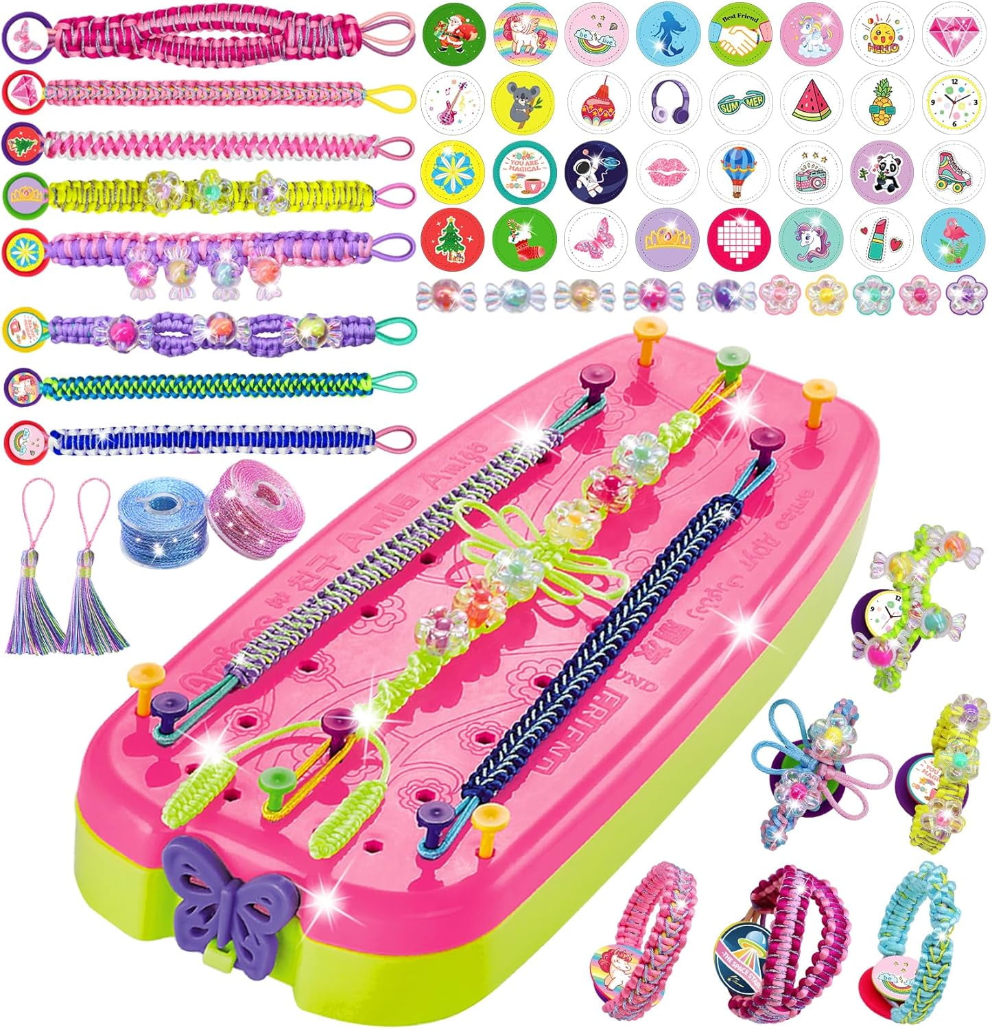 Friendship Girls Bracelet Making Kit - DIY Bracelet Kits Kids Toys ...