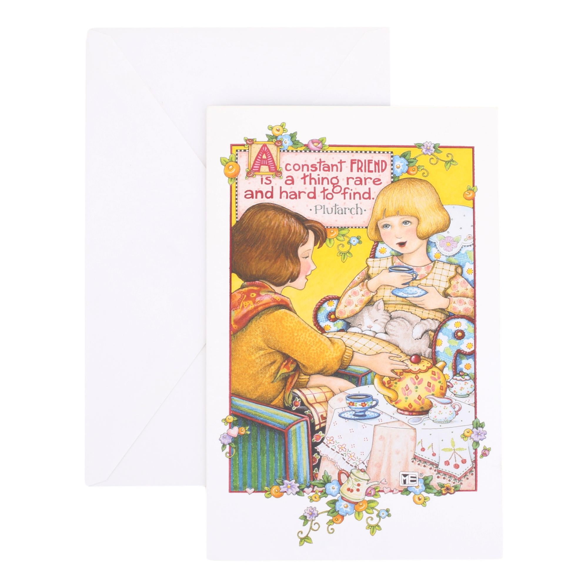 Friendship Greeting Card for Anyone - A constant friend is a thing rare ...