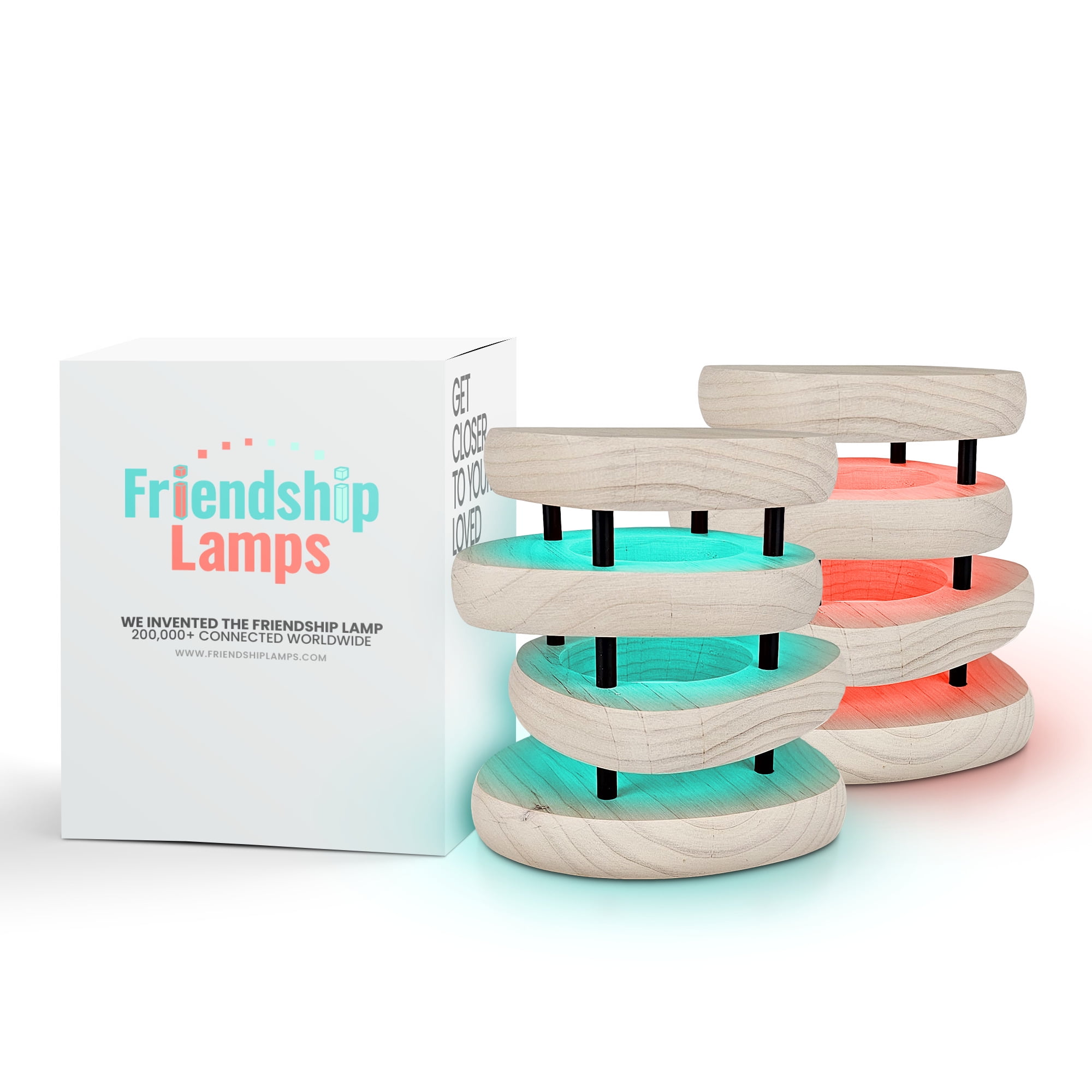 Friendship Lamp® Long Distance Touch Lamps – WiFi Connected, Long ...