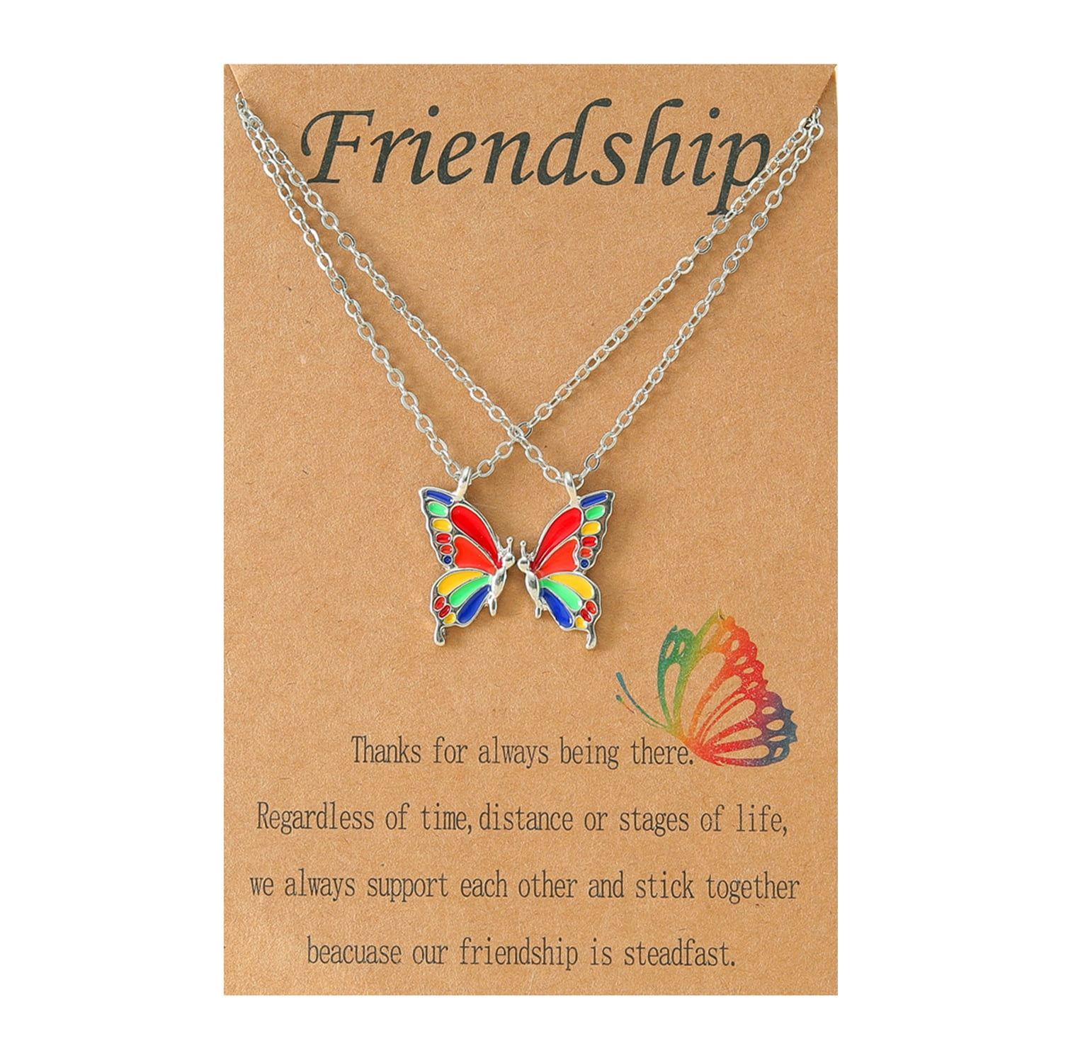 Friendship Necklace Best Friend BFF Long Distance Birthday Gifts for ...