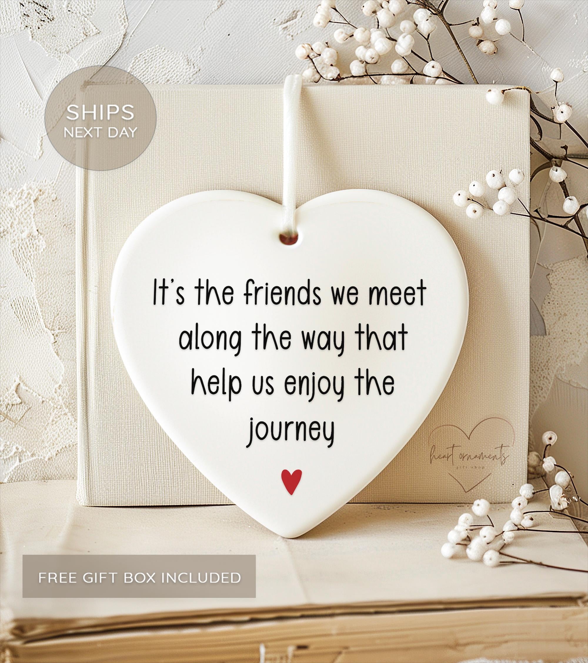 Friendship OrnamentThe Friends We Meet Along the Way Personalized ...