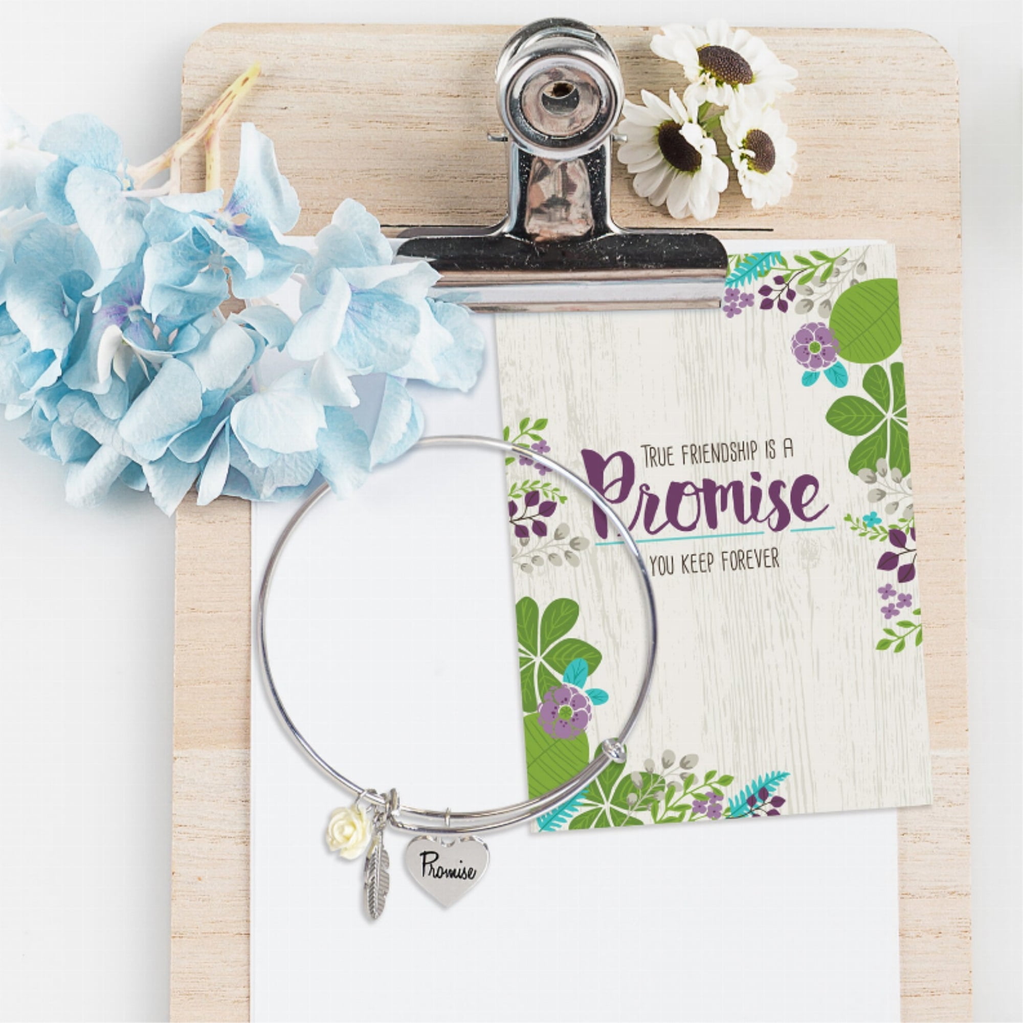 Friendship Promise Bangle Bracelet - Walmart.com