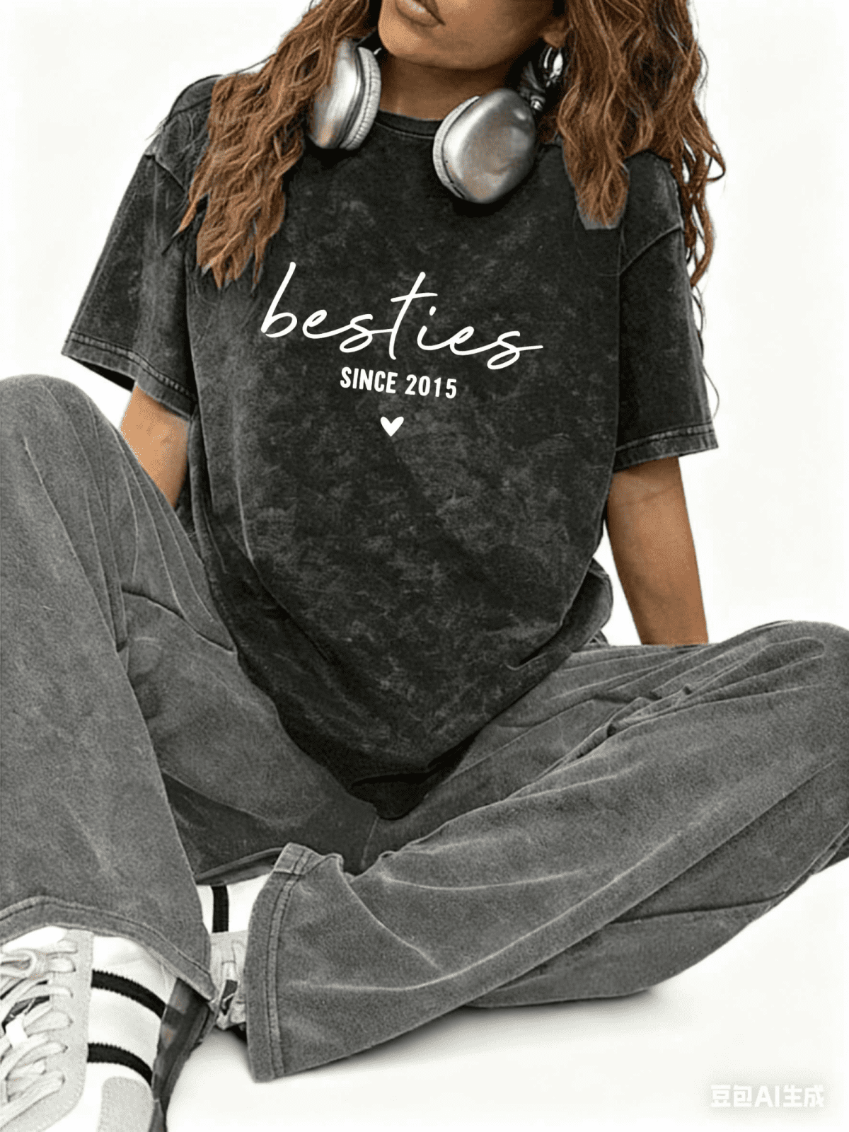 Friendship Quote Graphic Tees Womans Wash Print T shirt Brunch Outfit ...