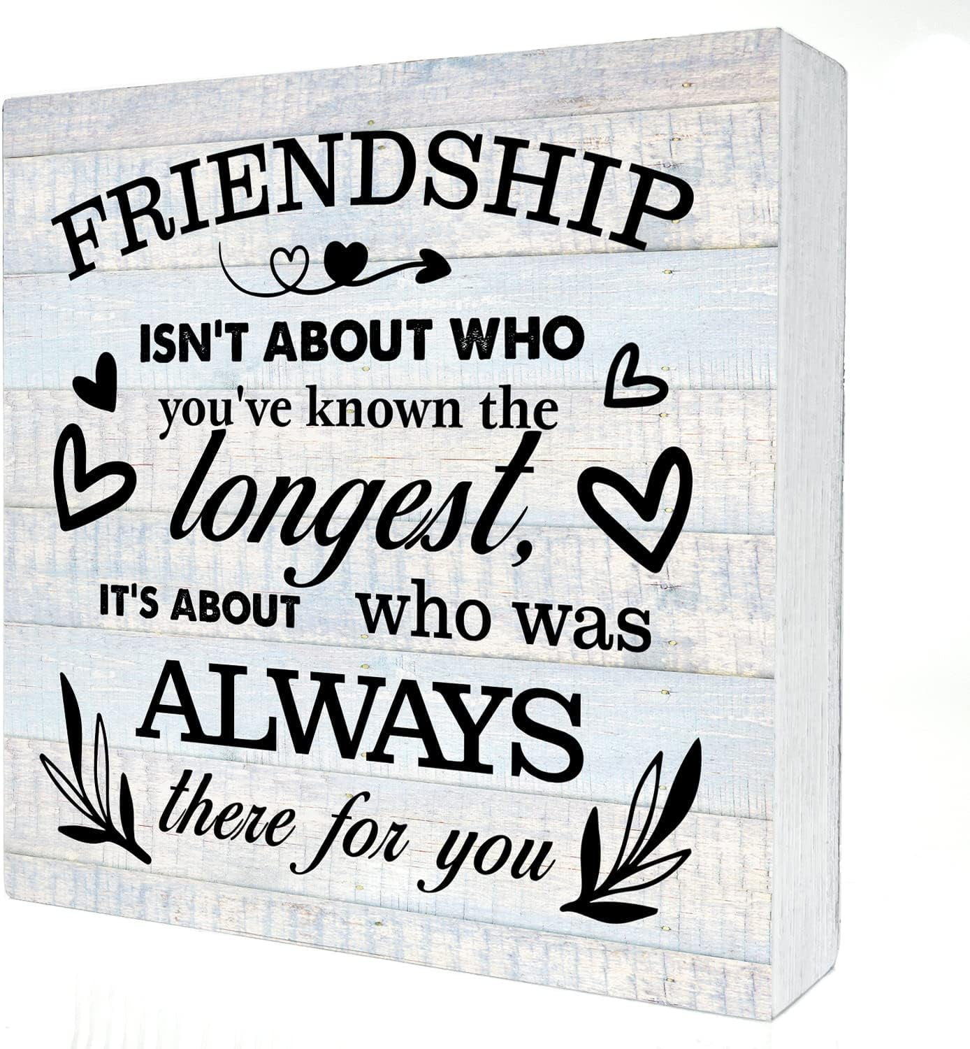 Friendship Quote Wood Box Sign Home Decor Rustic Friendship Wooden Box ...