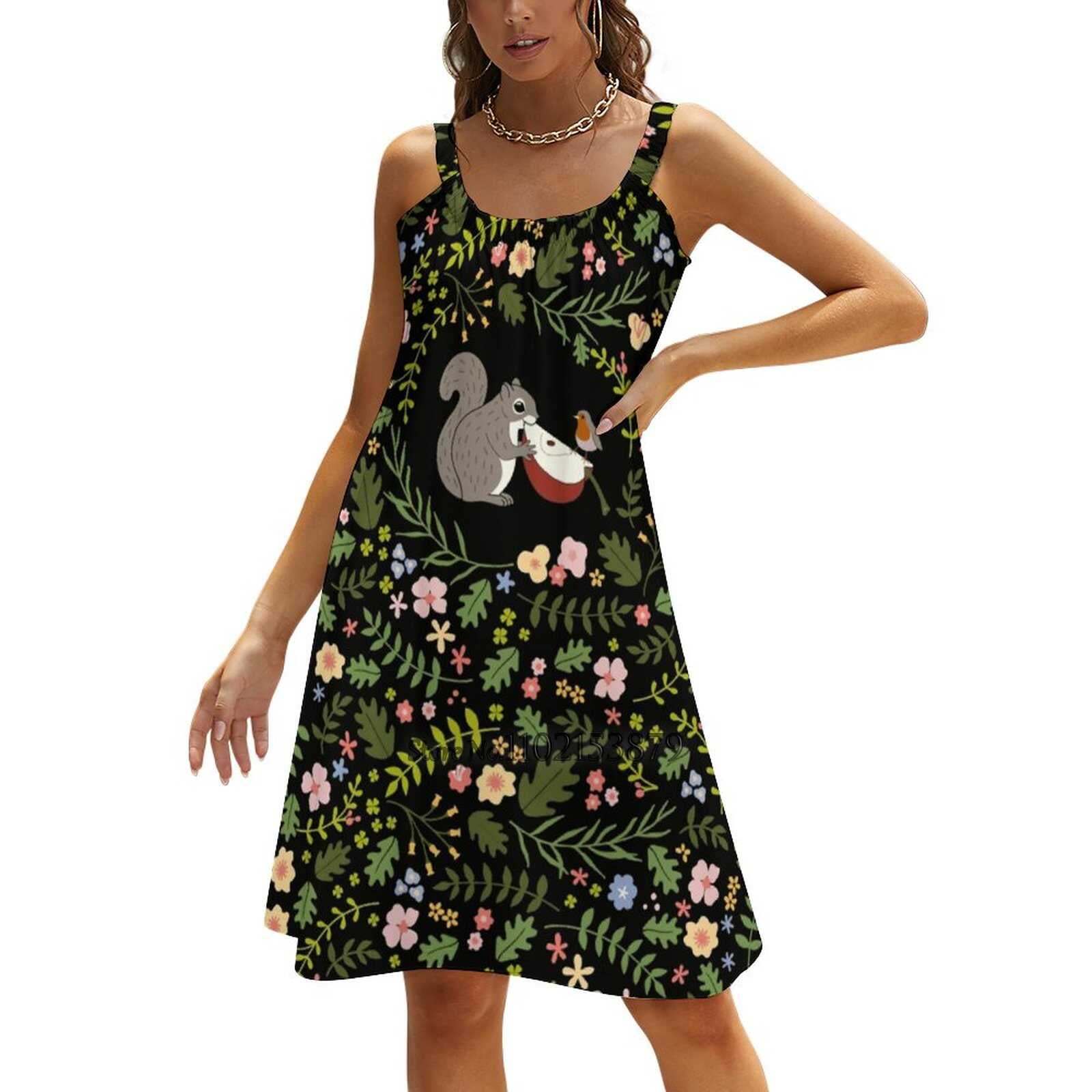 Friendship Squirrel - Robin _ Bgblack Back Lacing Backless Dress Square ...