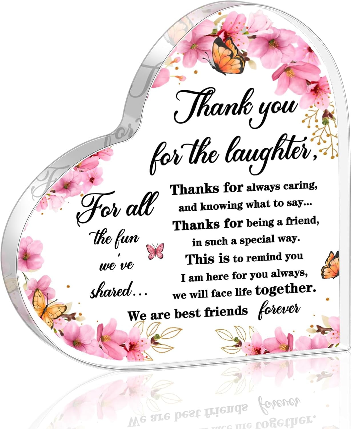 Friendship Thank You for Women Best Friends Forever Plaque for Her ...