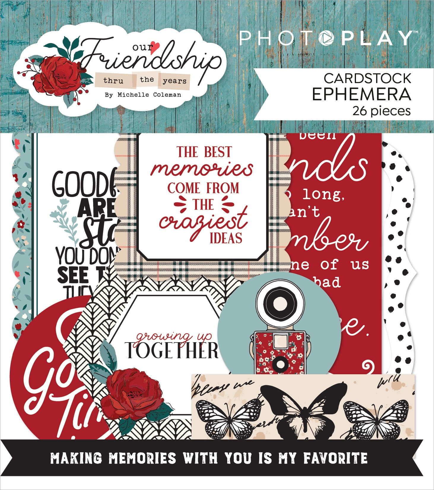 Friendship Through The Years Ephemera Cardstock Die-Cuts- - Walmart.com