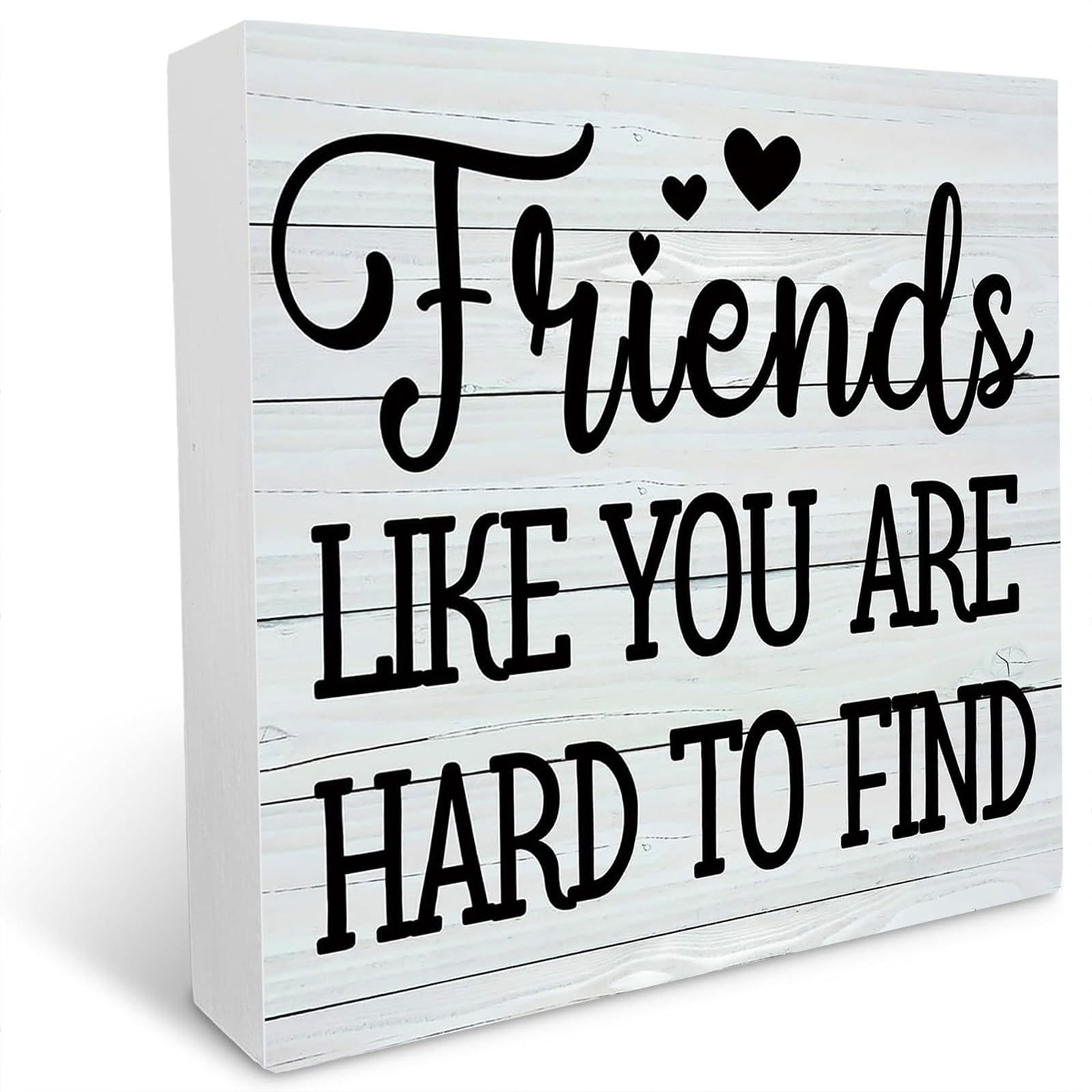 Friendship Wood Box Sign, Friends Like You are Hard to Find, Wood ...
