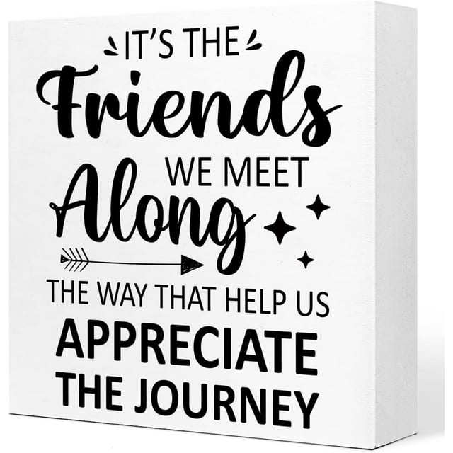 Friendship Wooden Signs,Inspirational Friends Gifts,Friendship Quotes ...