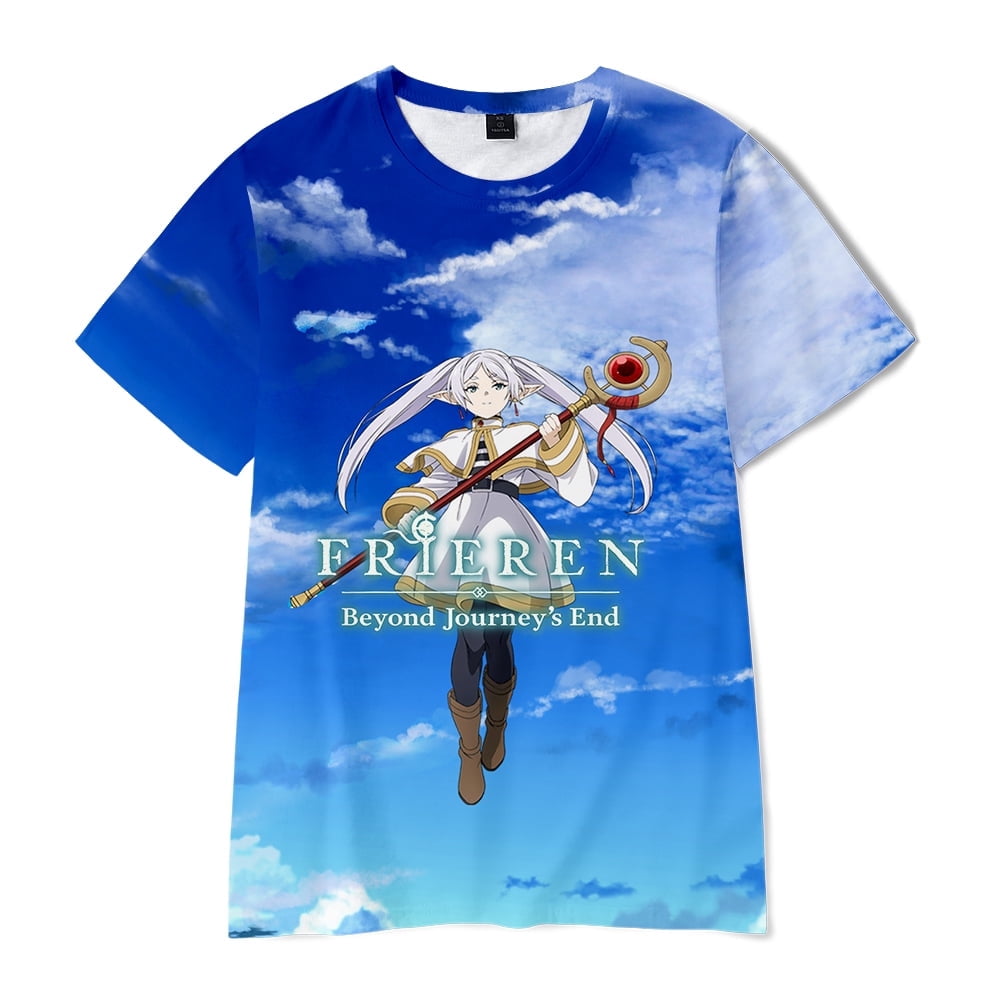Frieren Anime 3D Print Merch T - Shirt - Unisex Harajuku - Style Short ...