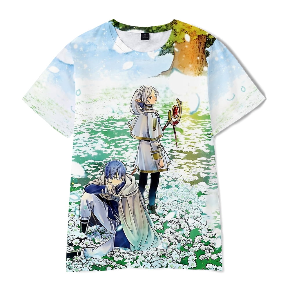 Frieren Anime 3D Print Merch T - Shirt - Unisex Harajuku - Style Short ...
