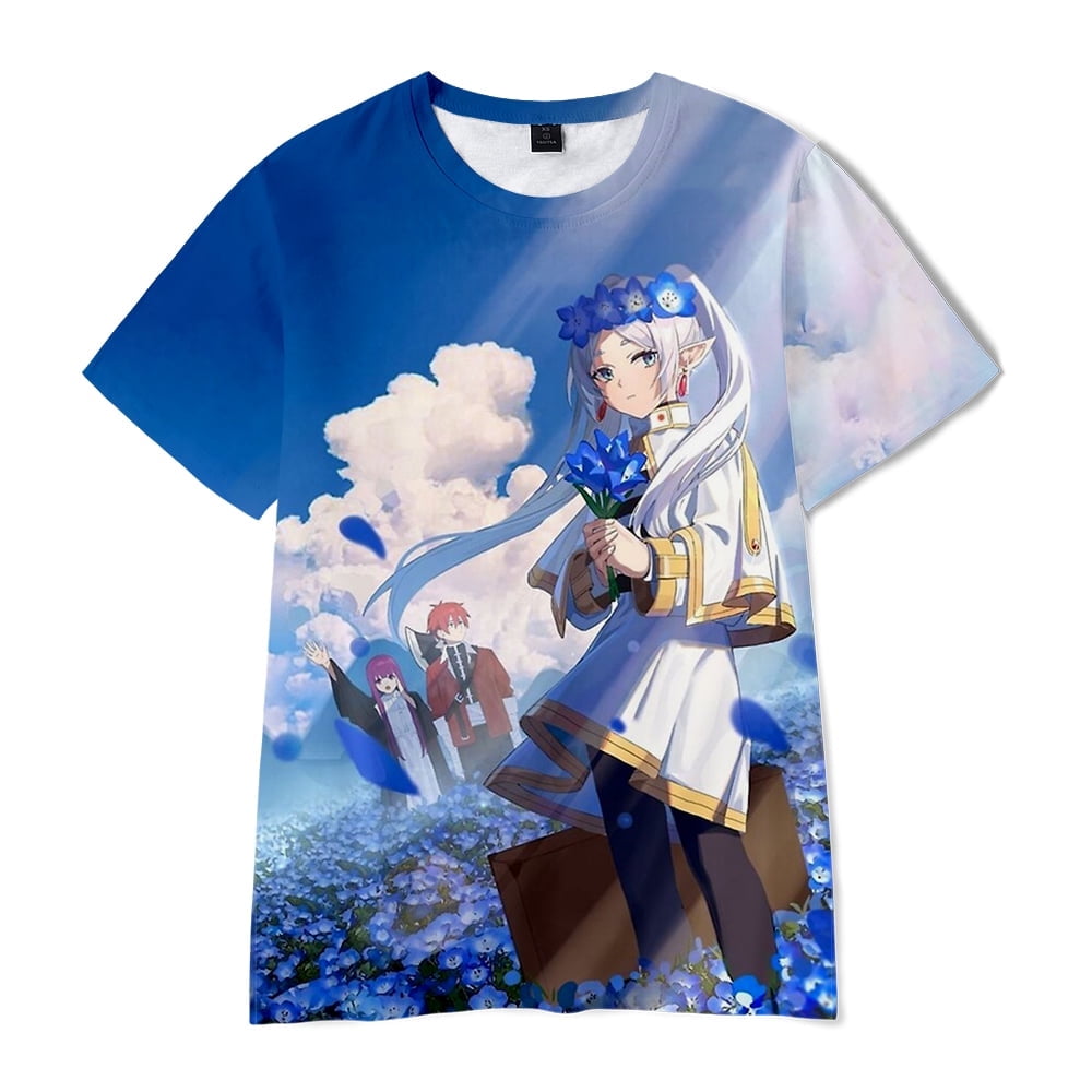 Frieren Anime 3D Print Merch T - Shirt - Unisex Harajuku - Style Short ...