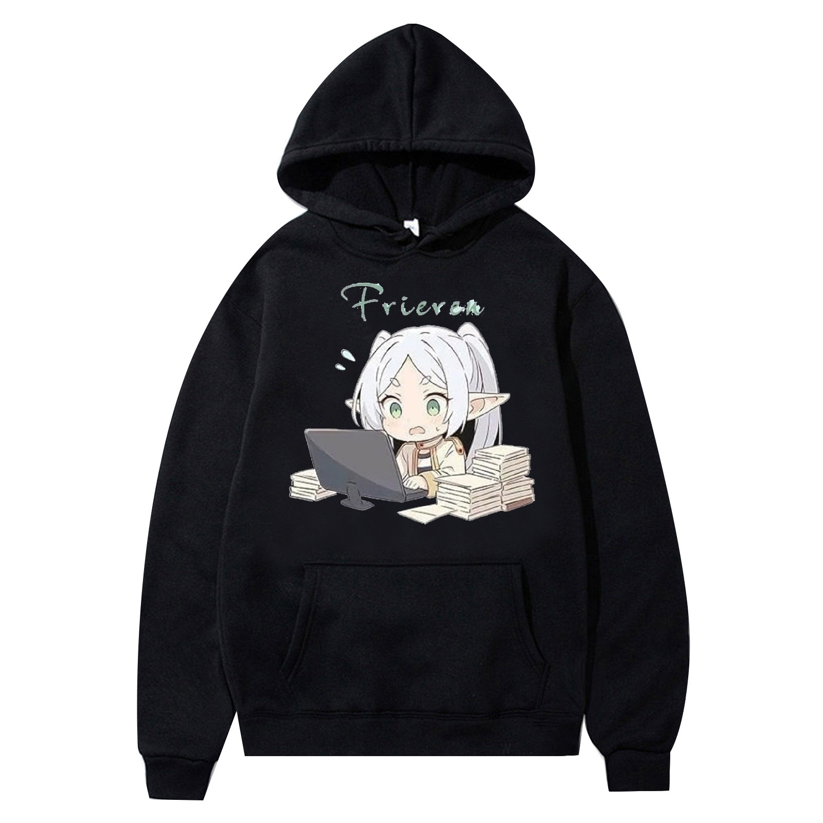 Frieren Anime Beyond Journey's End Hoodie Frieren Fern Himmel Stark ...
