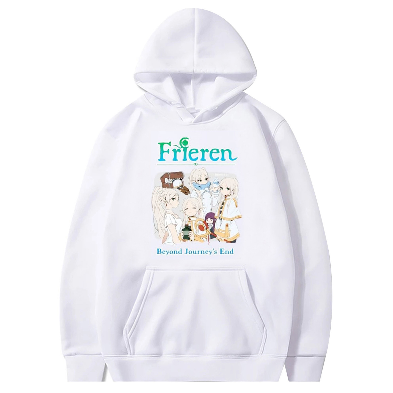 Frieren Anime Beyond Journey's End Hoodie Frieren Fern Stark Himmel ...
