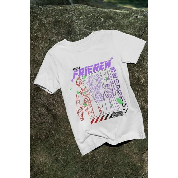 Frieren Anime T-Shirt: Fern and Stark Manga Graphic T-shirt - Walmart.com