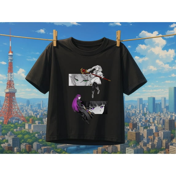 Frieren Anime T-Shirt – Manga Panel Graphic Tee, Otaku Style - Walmart.com