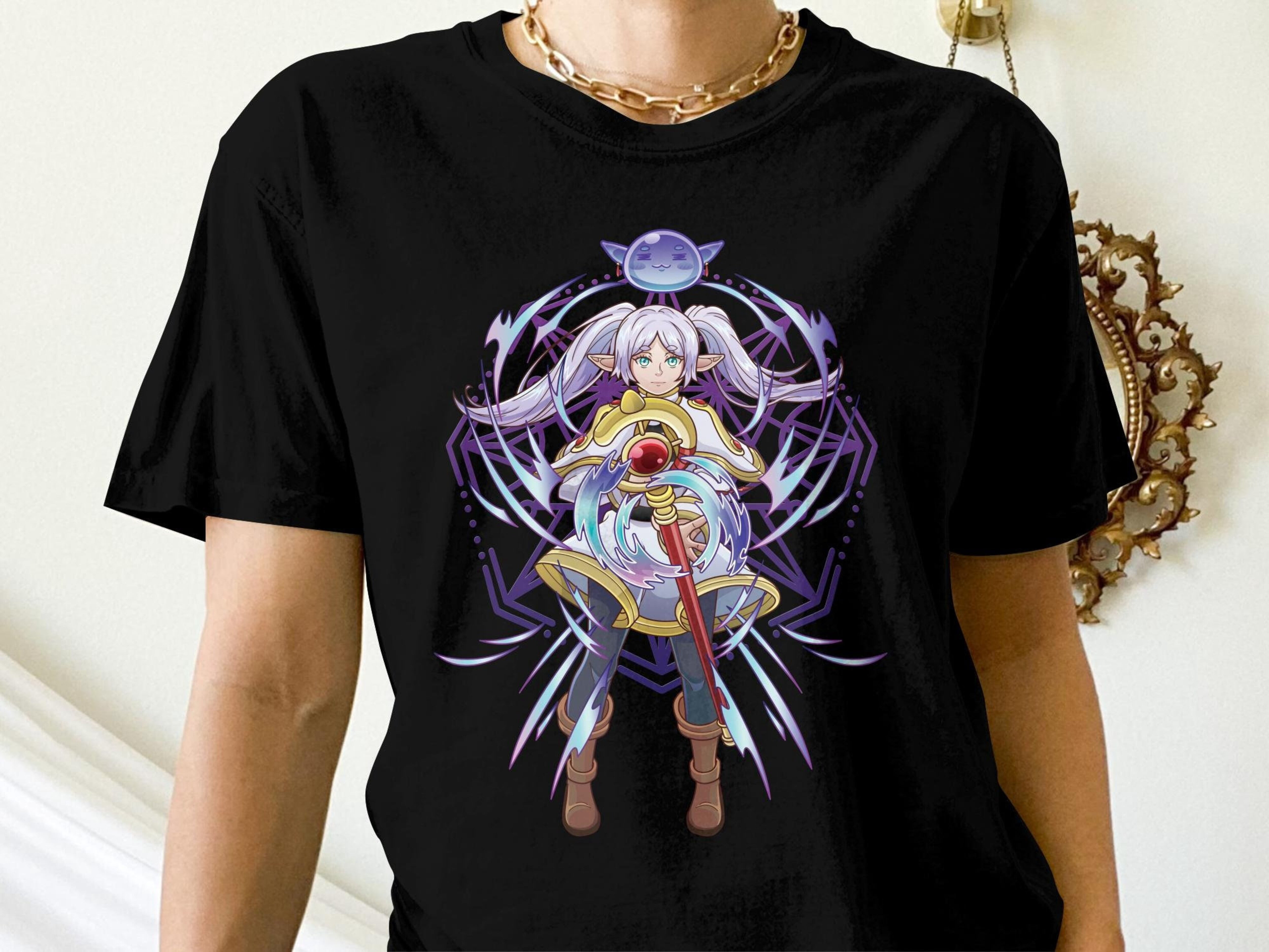 Frieren Anime T-shirt Unisex | Graphic Manga Tee for Anime Lovers ...