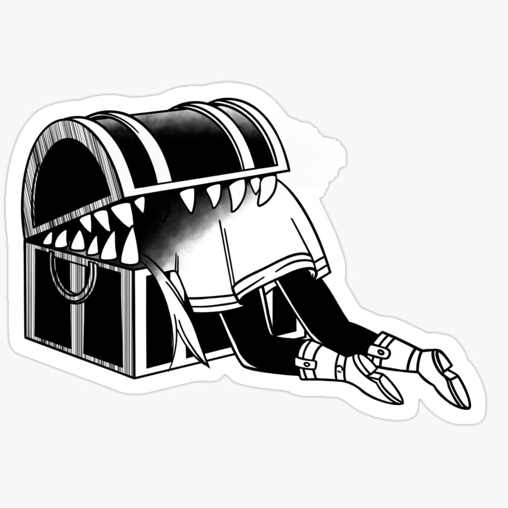 Frieren: Beyond Journey'S End - Frieren In Mimic (Monochrome) Sticker ...