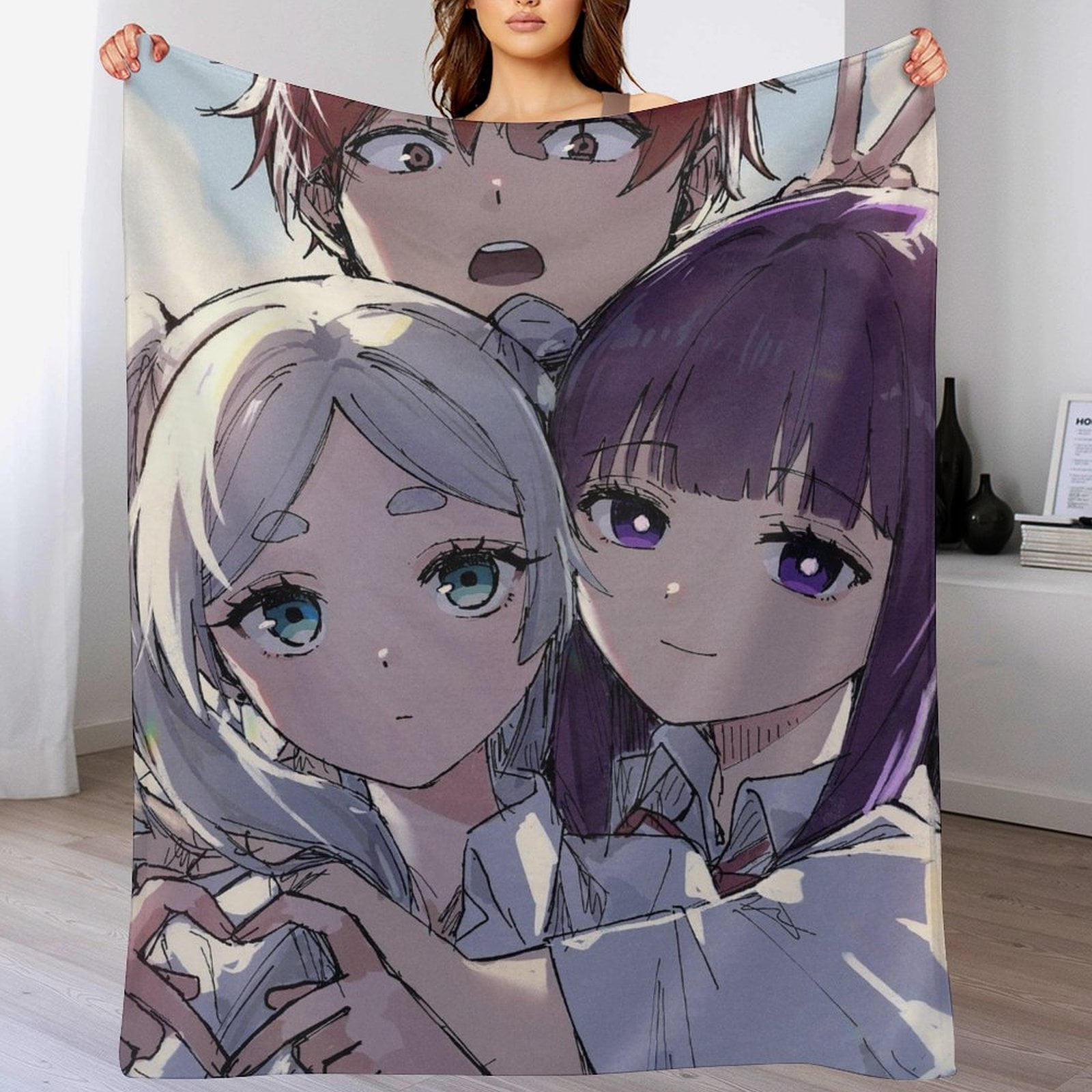 Frieren Beyond Journey's End Throw Blanket Soft Comfortable Flannel ...