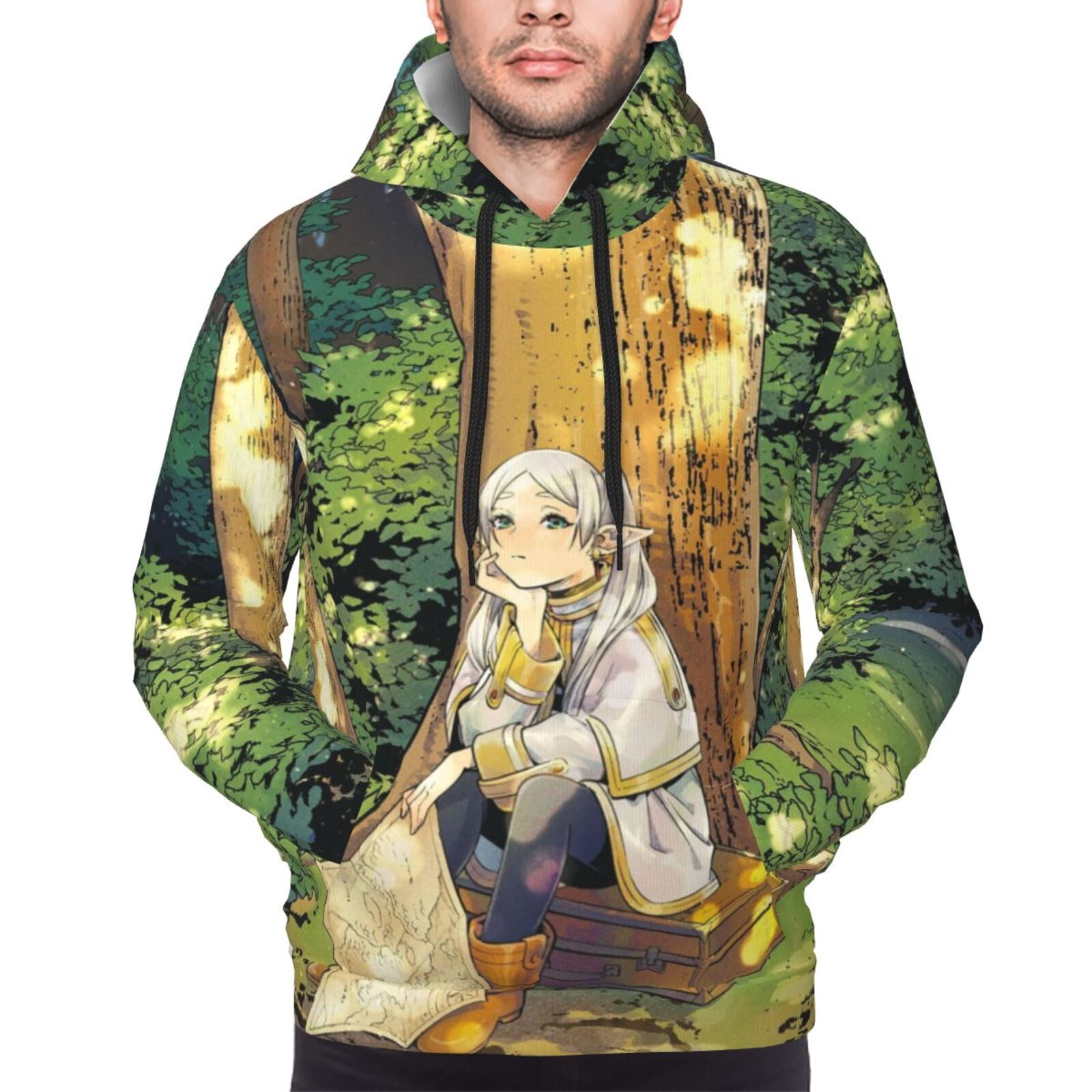 Frieren Hoodies For Men Hoodie Pullover Long Sleeve Hooded Sweatshirt ...