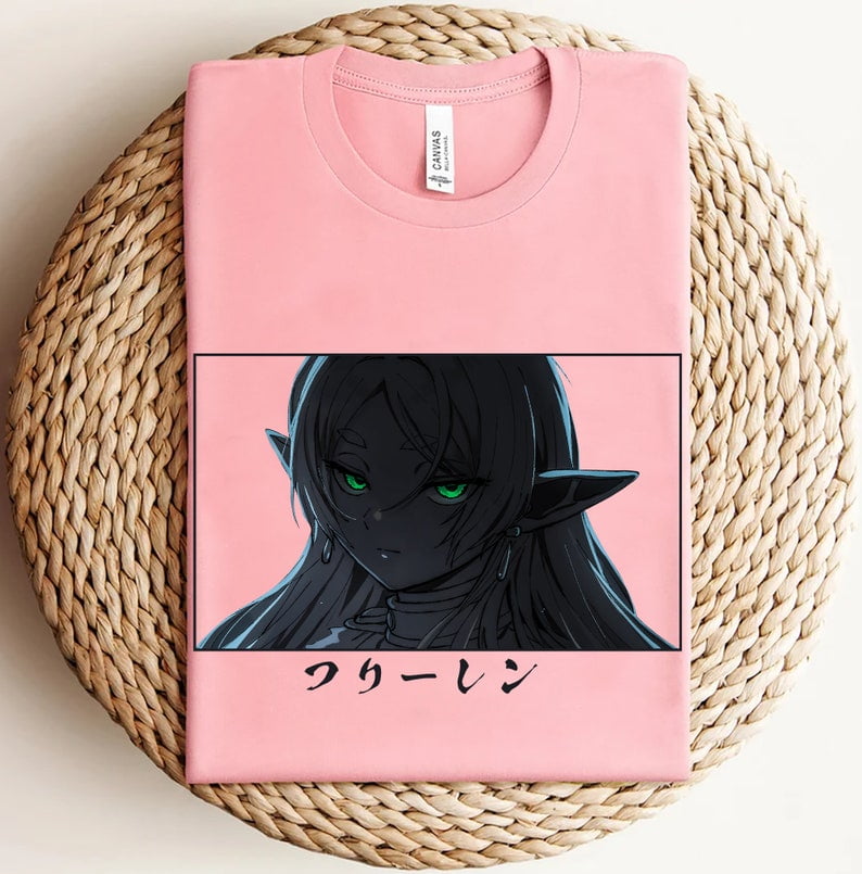 Frieren Stare Shirt Cool Anime T-Shirt Unisex Design Frieren The Slayer ...