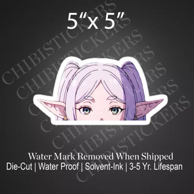 Frieren Sticker Chibi Beyond Journeys End Vinyl Sticker Waterproof ...