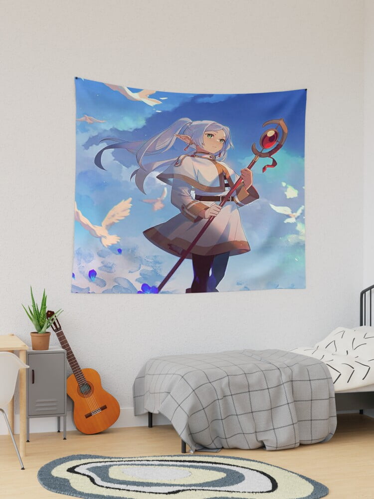 Frieren bootleg design Essential Tapestry Tapestries Wall Decor ...
