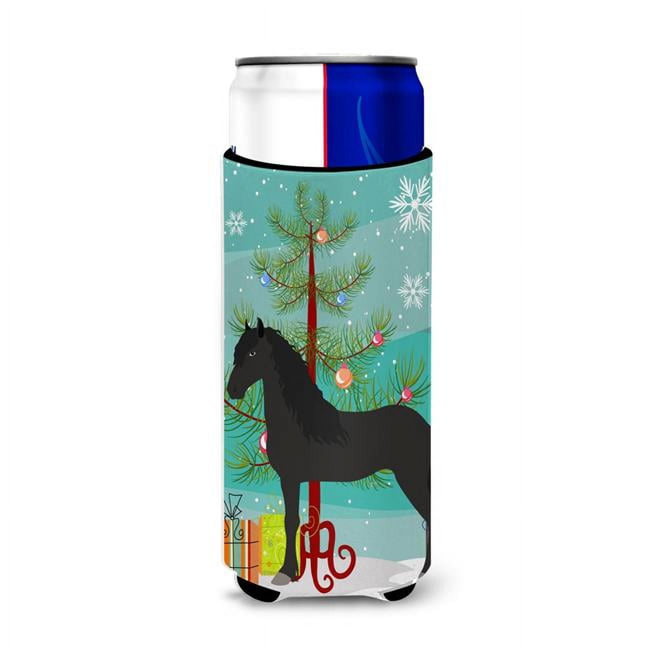 Friesian Horse Christmas Michelob Ultra Hugger for Slim Cans - Walmart.com