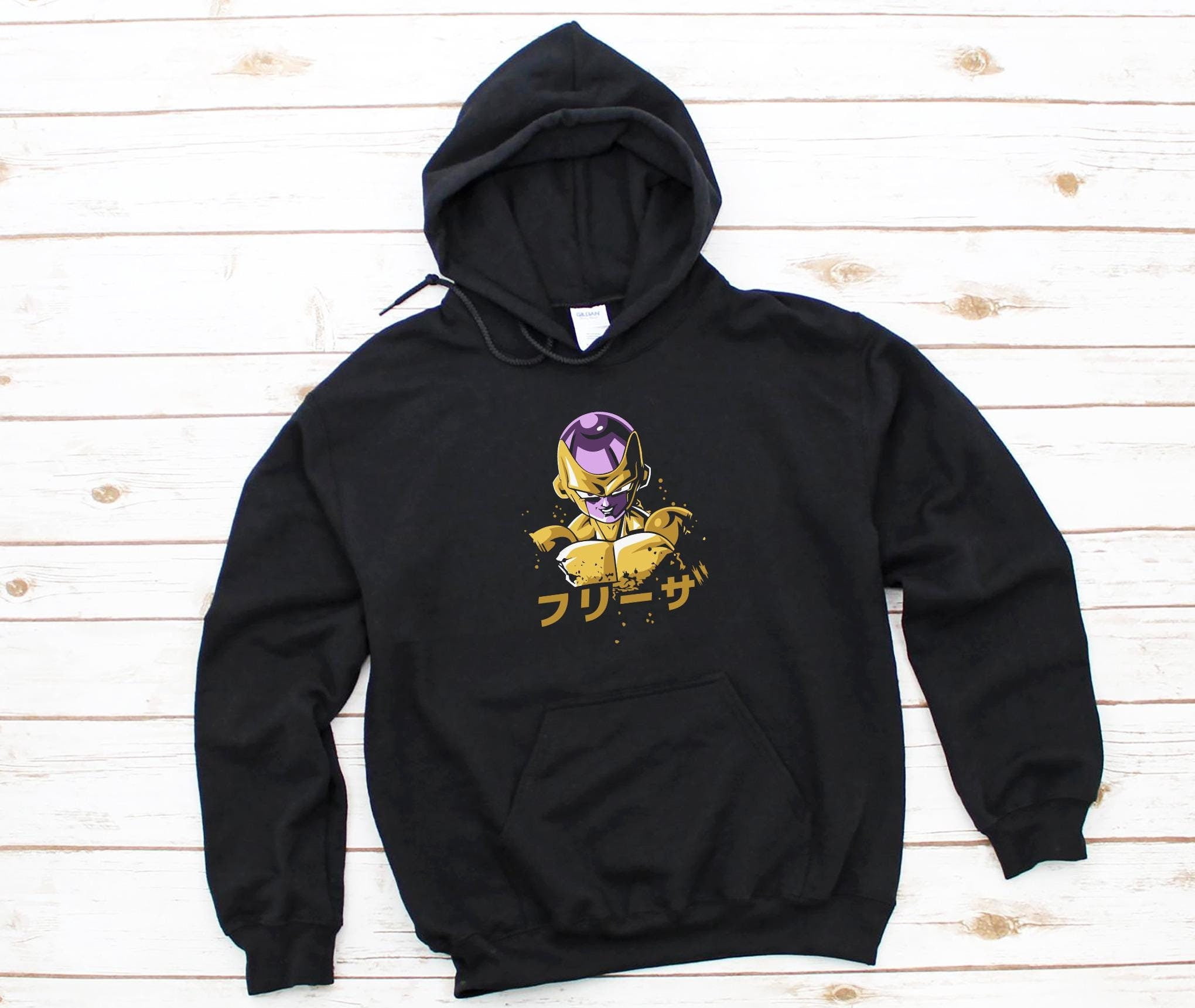 Frieza DBZ Hoodie, Dragonball Mecha Frieza Hoodies, Goku Frieza Golden ...